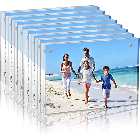 Amazon.com - Toolsure Acrylic Picture Frames 4x6 inches Clear Magnetic ...
