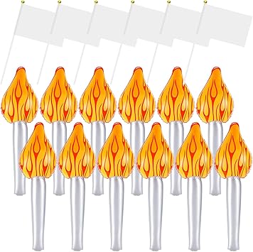 Amazon.com: WXYWLIFB 12 Pack Inflatable Torch Fun Torch Inflates ...