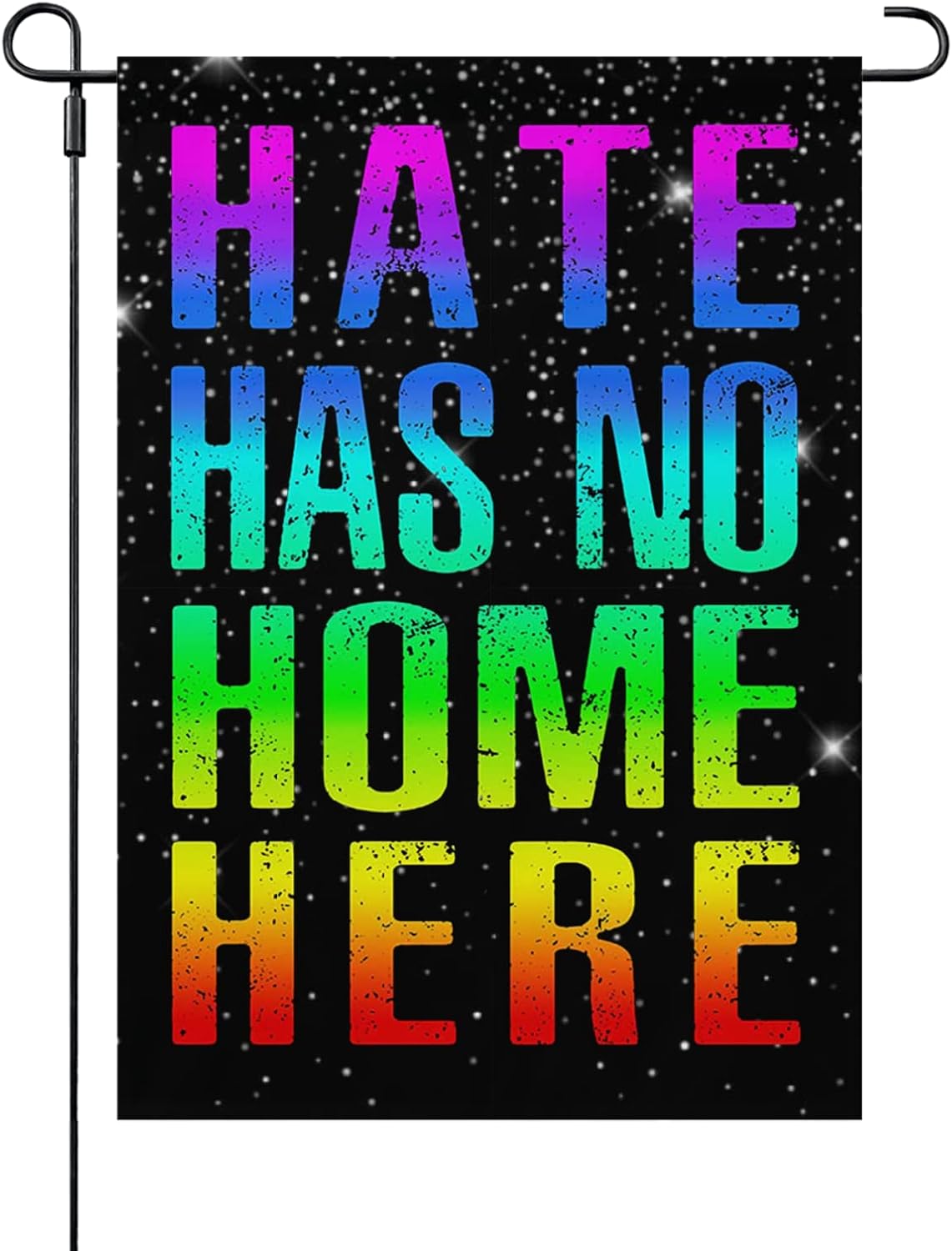 Amazon.com : Yard Flags Hate Has No Home Here House Flag One Size ...