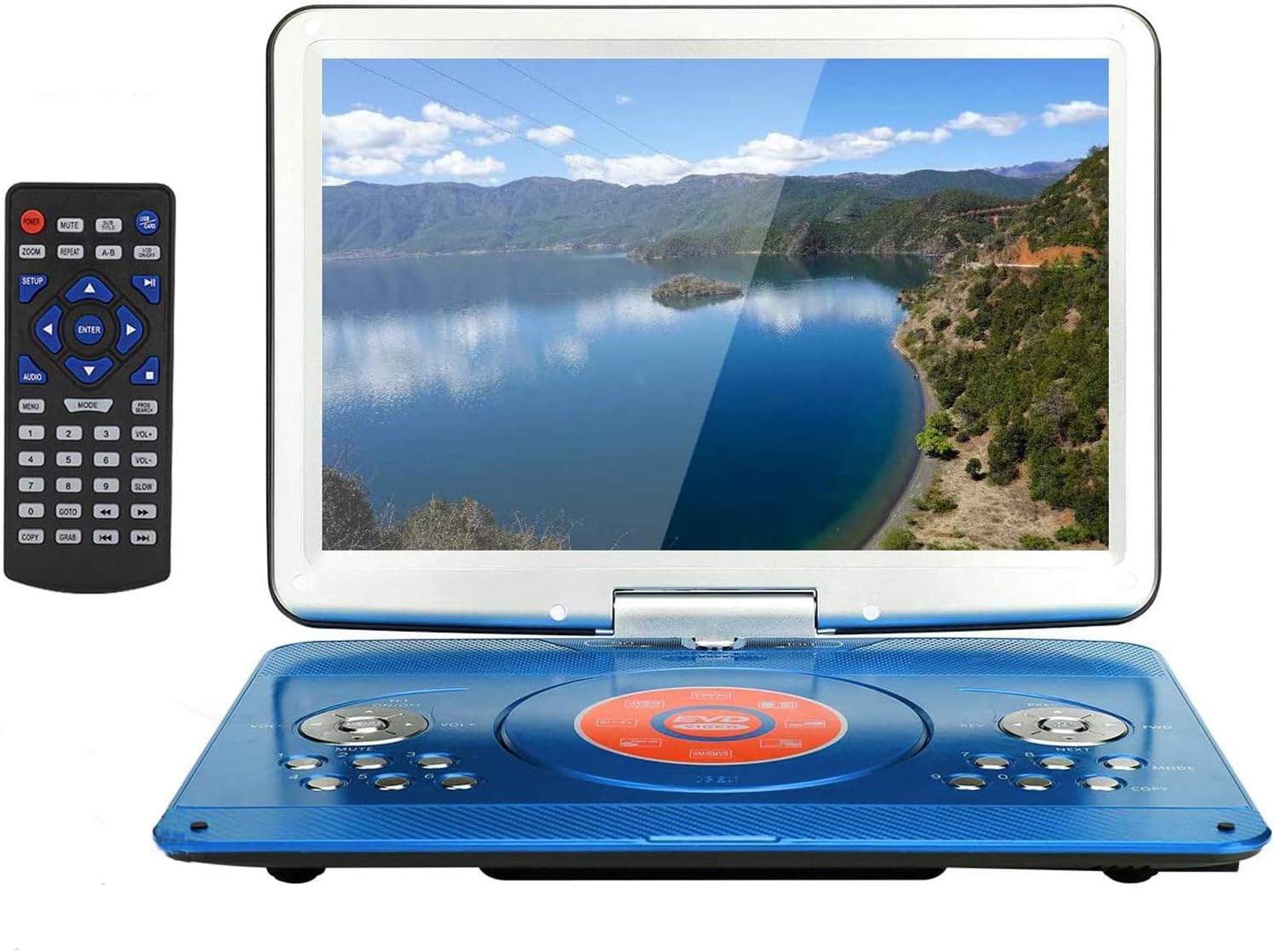 YOOHOO 16.9'' Portable DVD Player with 14.1'' Large Swivel Screen, DVD ...