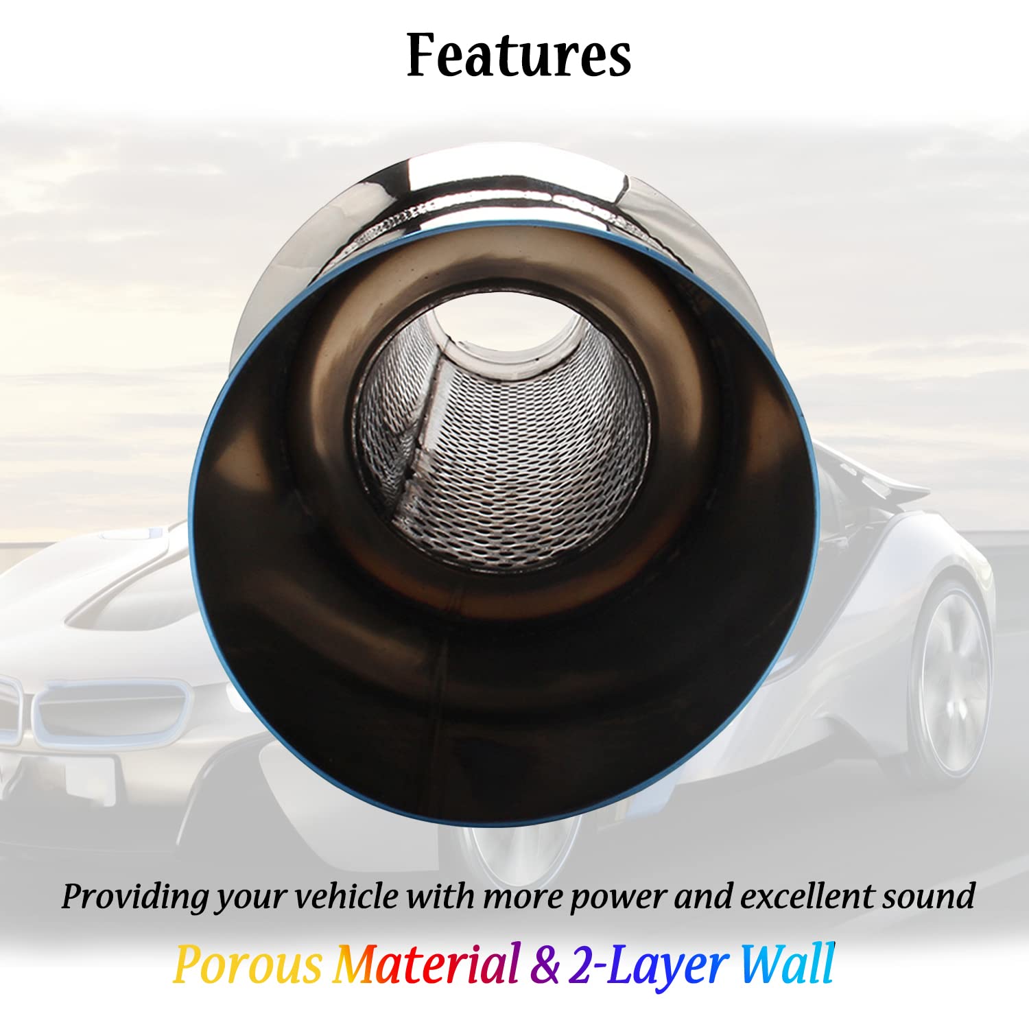 Stainless Steel Resonance Muffler N1 Style Universal Exhaust Muffler ...
