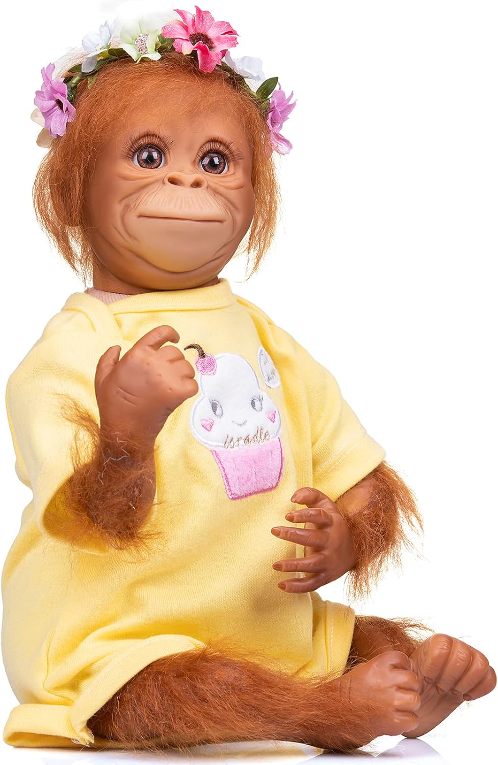 Amazon.com: 18inch Realistic Reborn Monkey Dolls Soft Silicone Vinyl ...