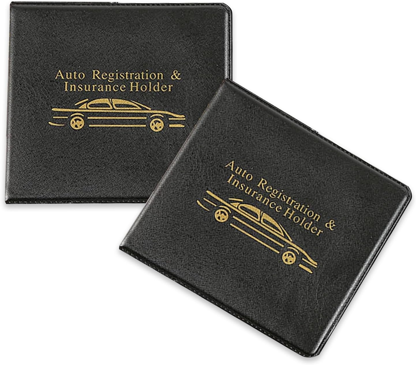 Amazon.com: jokormo 2 PCS Car Registration Insurance Card Holder, PU ...