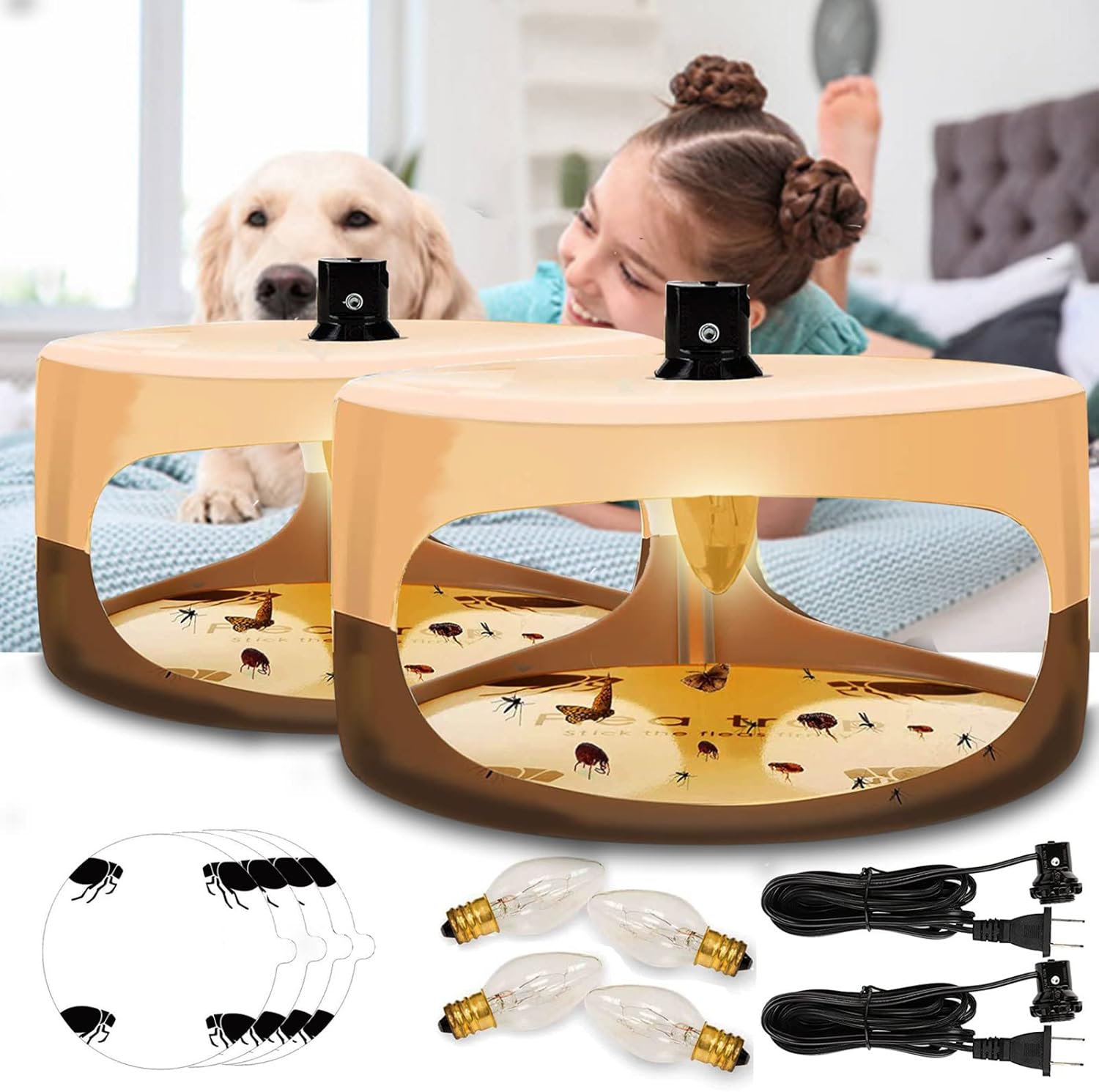 Amazon.com : Kopests Flea Trap ,Sticky Dome Bed Bug Trap Insects,Indoor ...