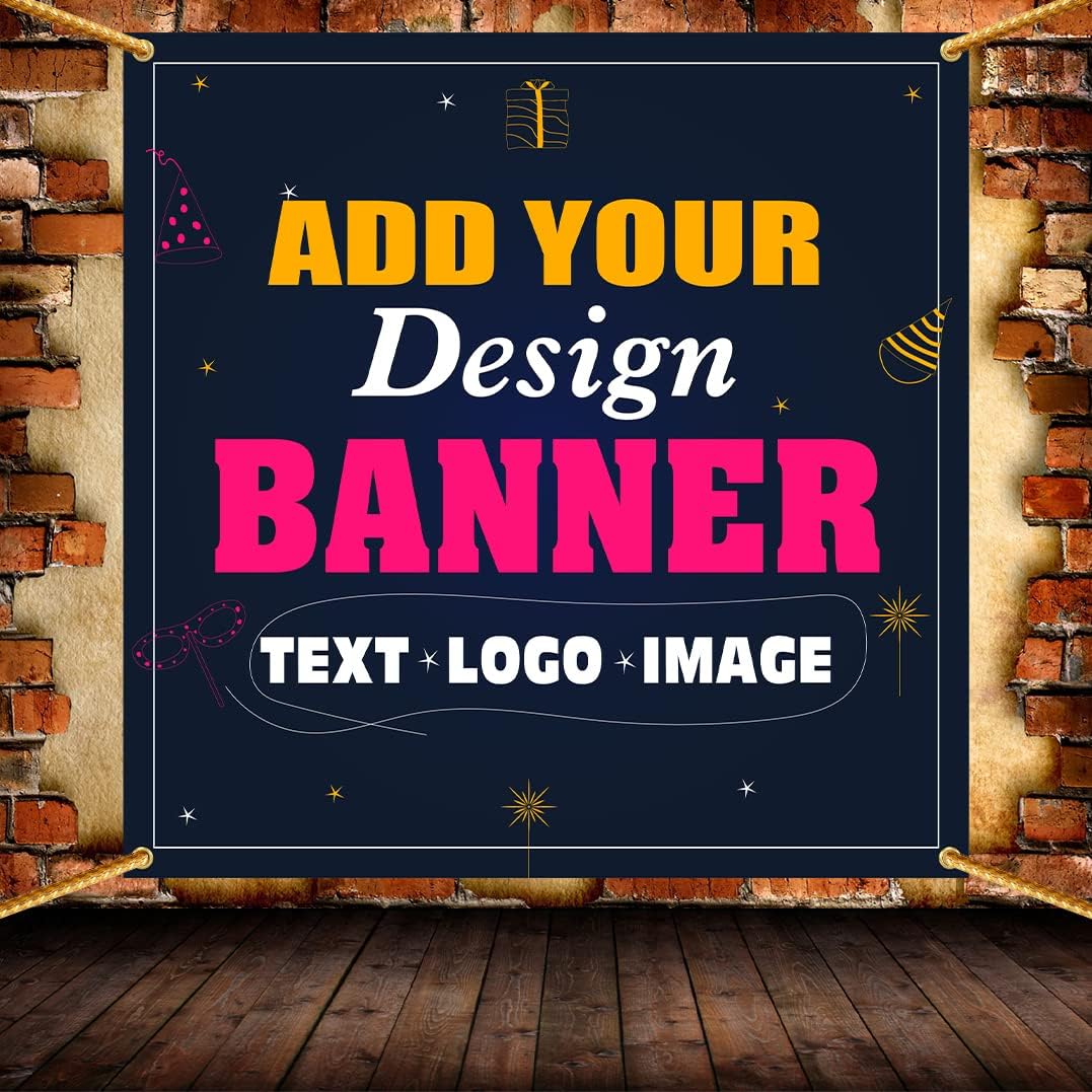 Amazon.com: Custom Banners and Signs Customize Photo or Text ...