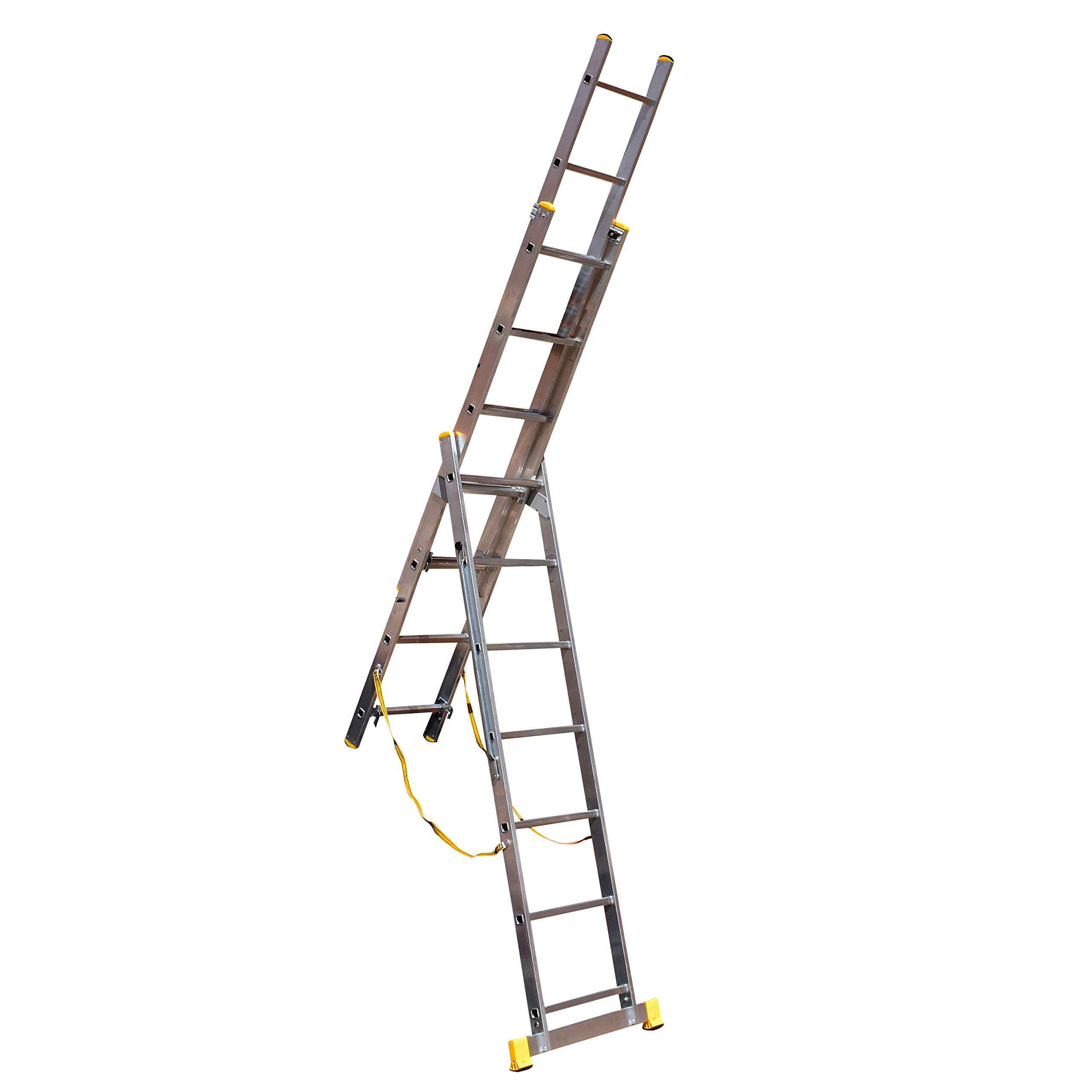 7 Rung 3 Section Stair Combi-All-in-One Extension Ladder, Step Ladder ...