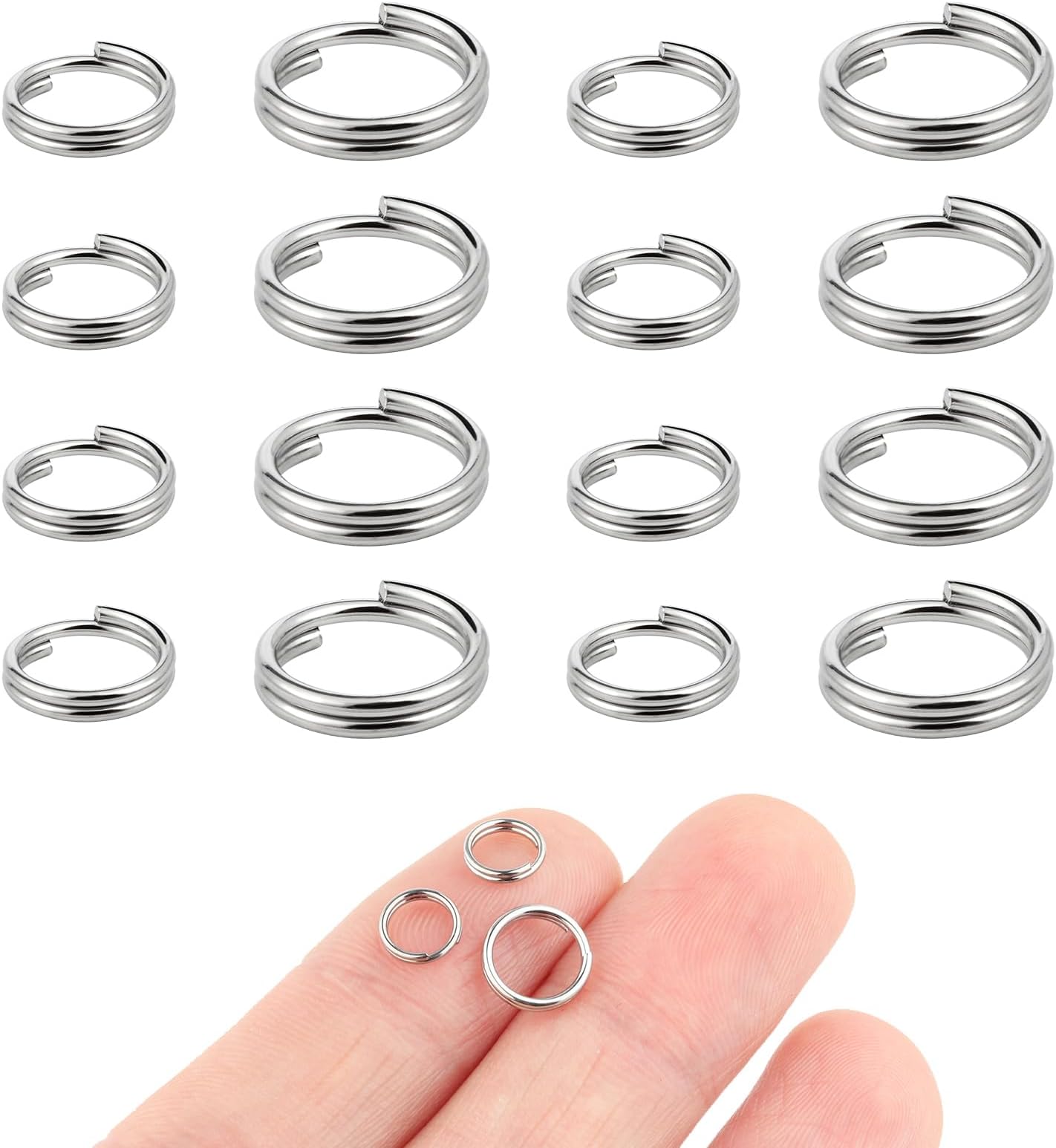 Amazon.com: PH PandaHall 6mm Split Rings, 278 Pcs 16-Gauge 304 ...