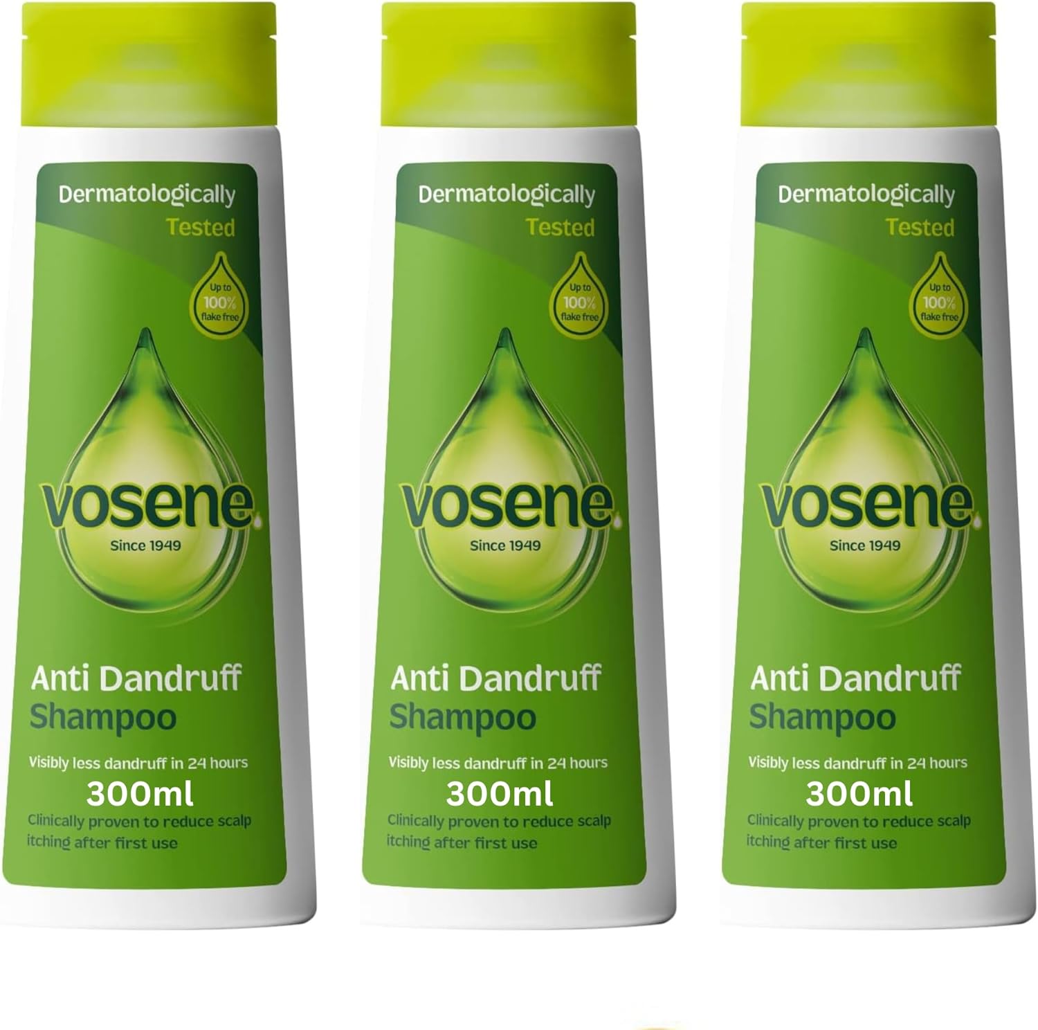 Vosene Original Medicated Anti Dandruff Shampoo (3 x 300ml) - Anti ...