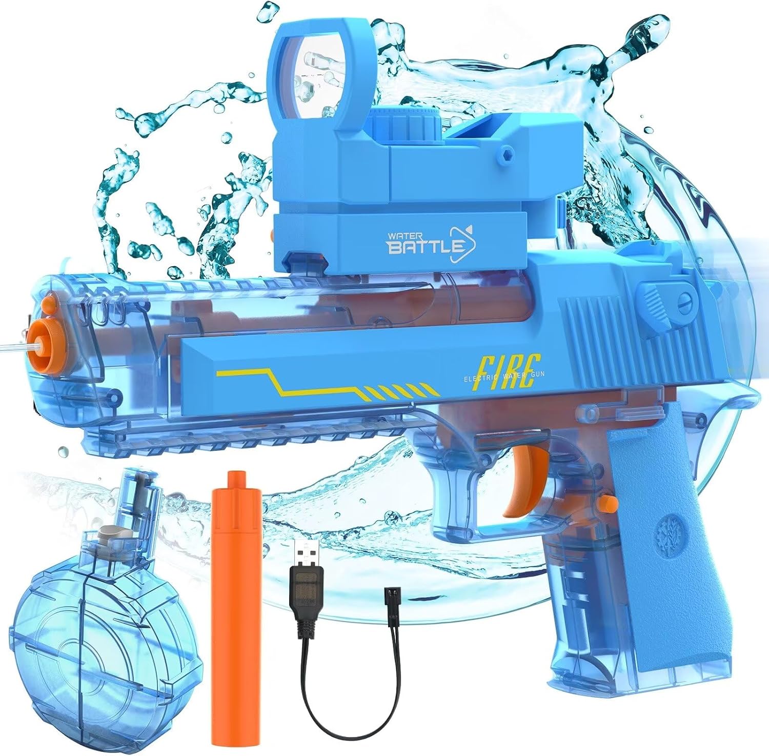 Amazon.com: Electric Water Gun, Double Shooting Mode Water Blasters ...