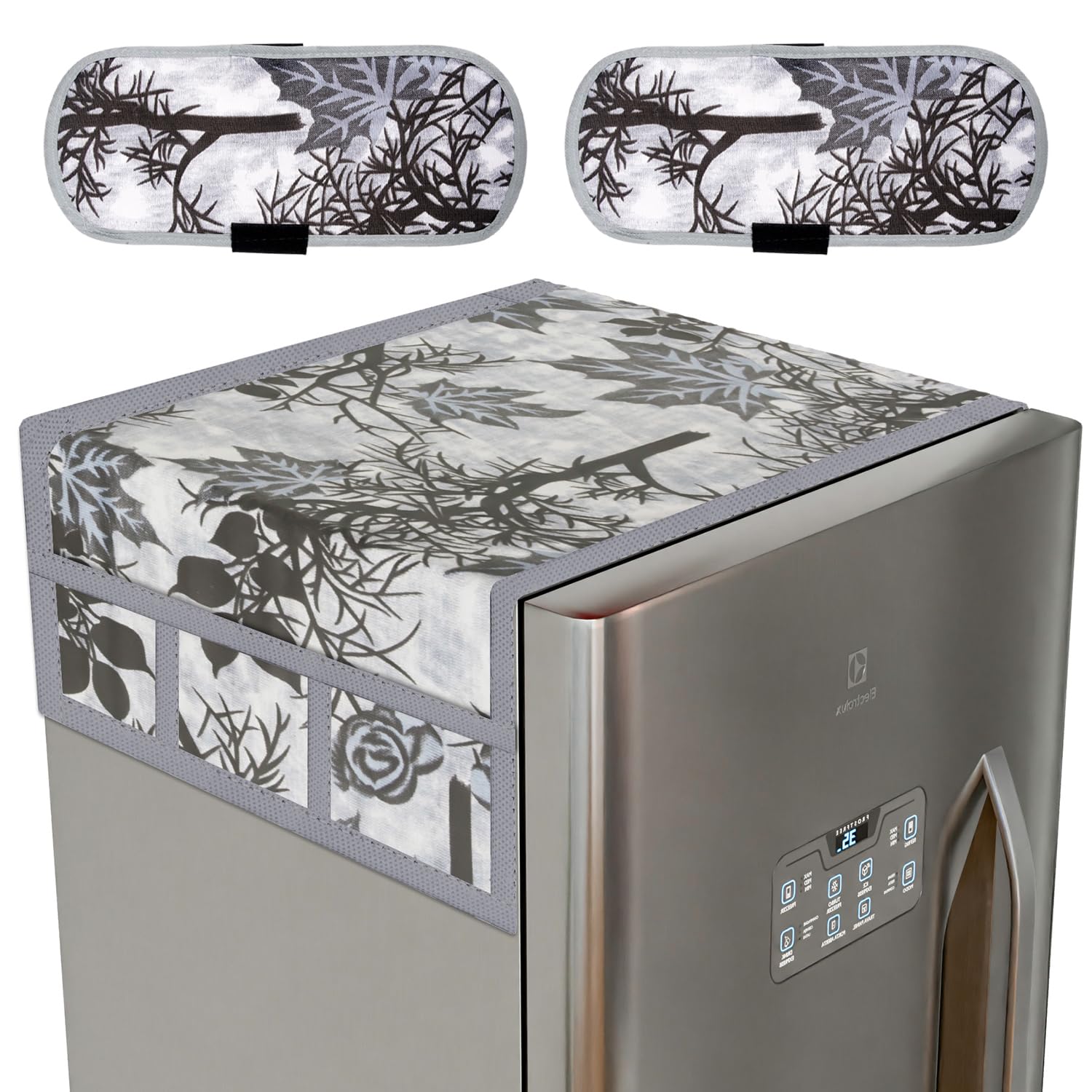 Kuber Industries Fridge Top Cover & Handle Cover Set | Polyester ...