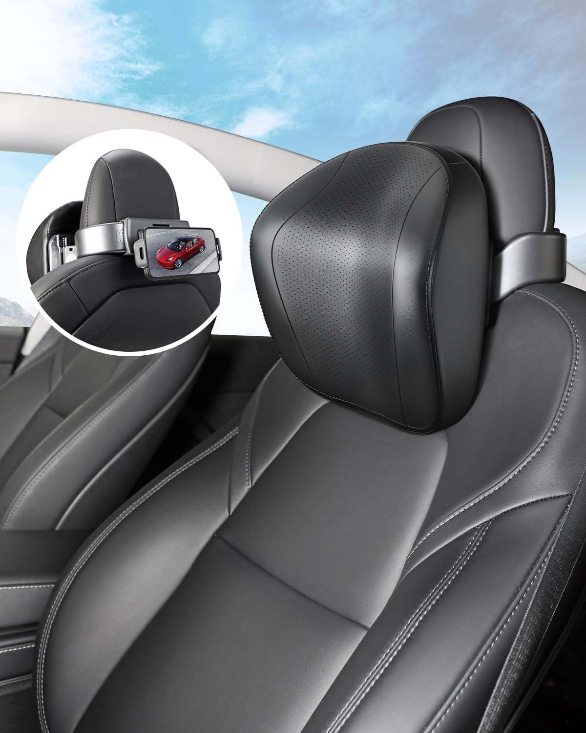 Amazon.com: Shademax Car Neck Pillow for Tesla Model Y / 3 Accessories ...