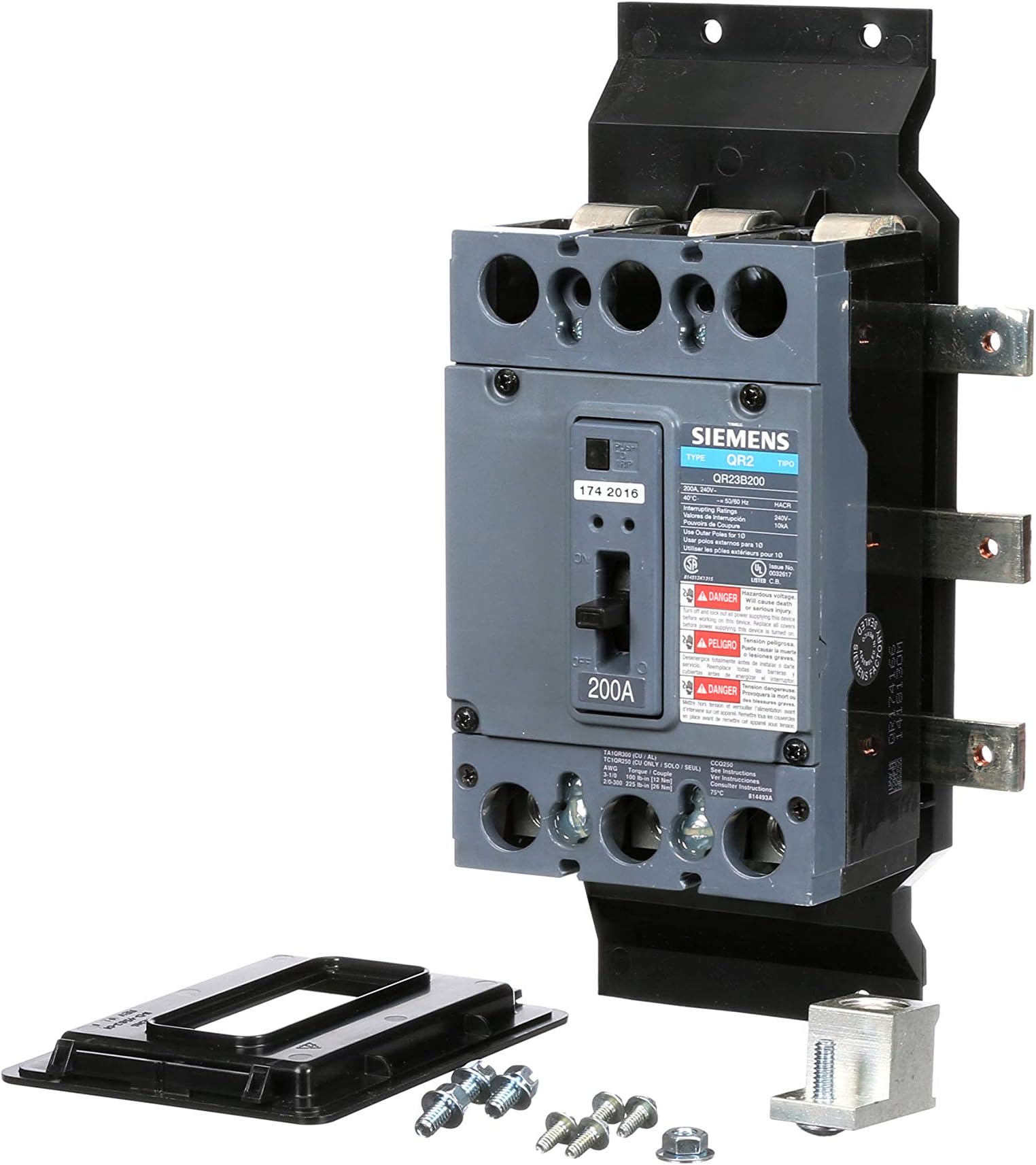 200 Amp 3 Phase 240 Volt QR Main Breaker Kit - Amazon.com