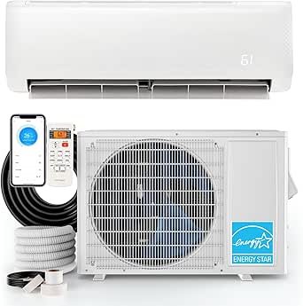 SIMOE Mini Split Air Conditioner, 18000BTU 21SEER2 Mini Split AC ...