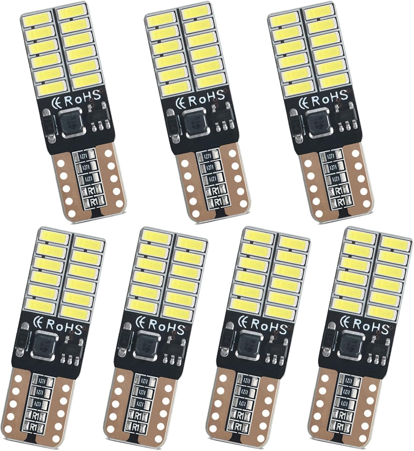 Amazon.com: Maixite 7PCS Bright Light White LED Car Interior Light Kit ...