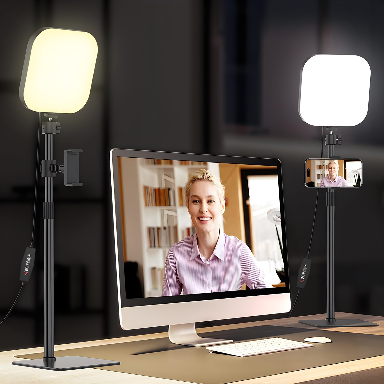 Amazon.com : Video Conference Lighting, 180 LED Video Light with 3 ...