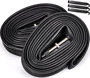 BEAUGIREW 2 Pack 700C Road Bike Tubes 700 x 25C/28C/30C/32C FV 60mm Long Presta Valve Bicycle ...