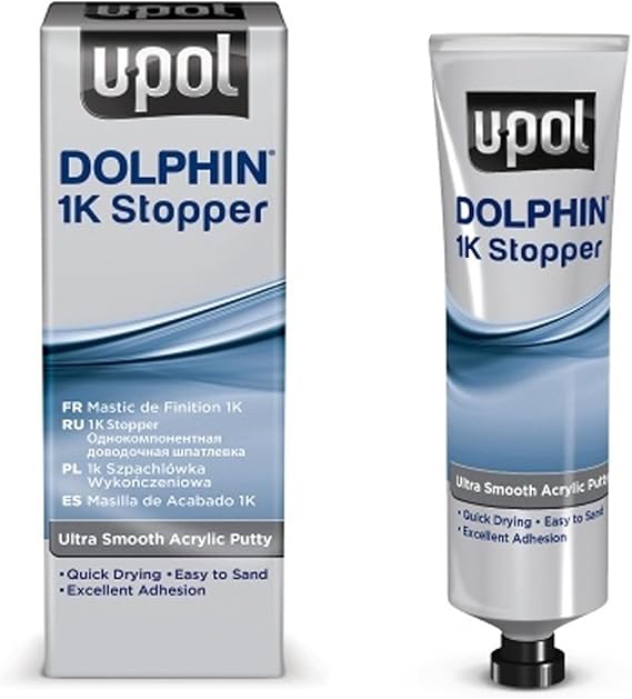 Dolphin U-Pol 200g 1K RFU STOPPER Ultra Smooth Acrylic Putty Tube - No ...