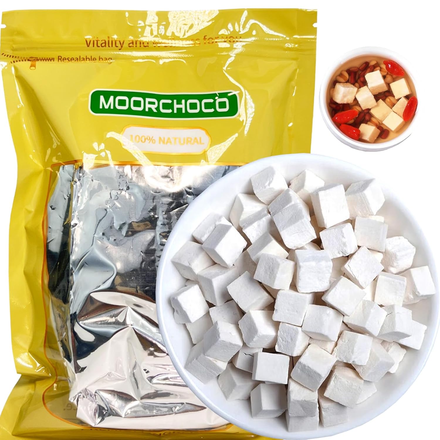 Amazon.com: DIAN MAI HAO 500g(17.6 oz) Fu Ling - Poria Cocos Fungus ...