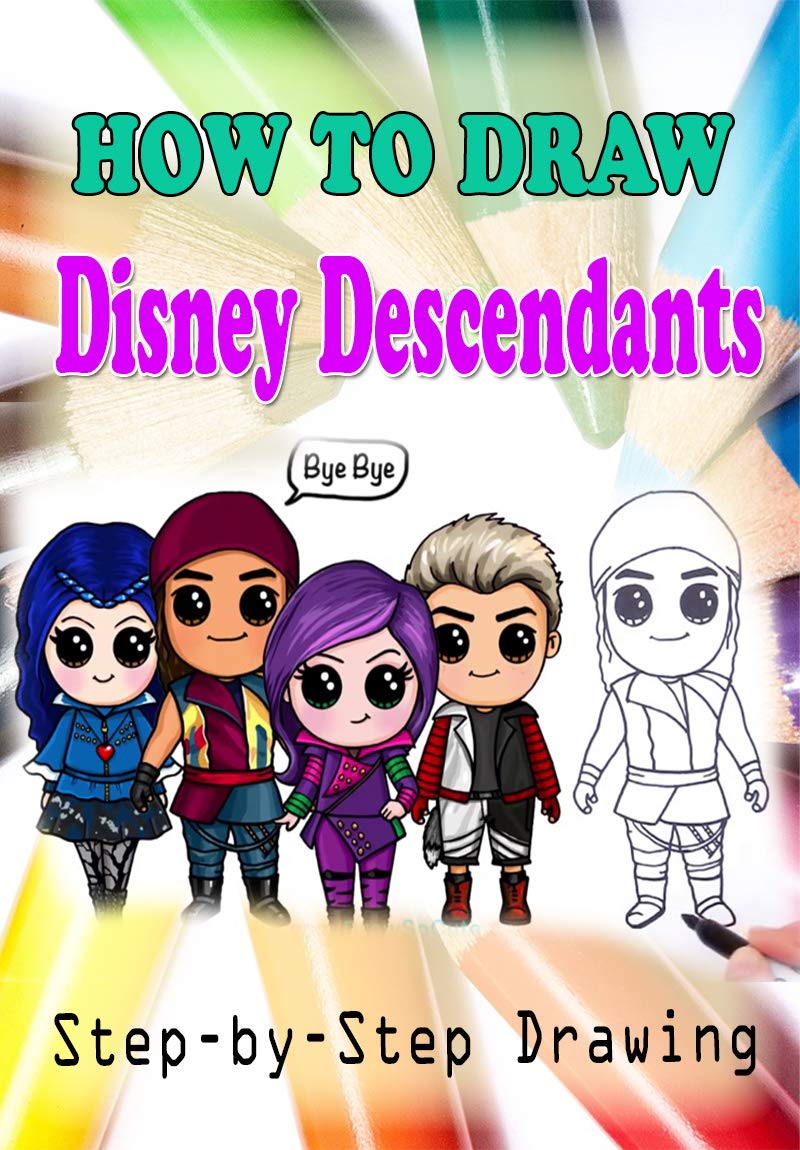 Buy How to Draw Disney Descendants : Easy Step-by-step Drawing ...