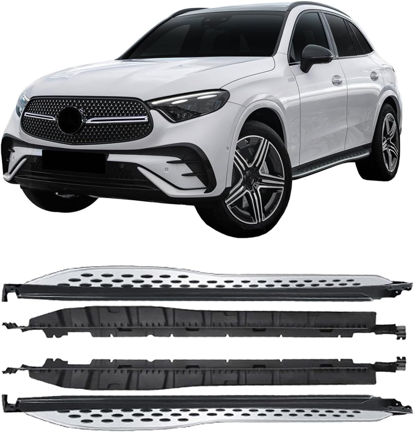 Amazon.com: Side Steps Fit 2023-2025 Mercedes-Benz GLC 300 X254 / GLC ...