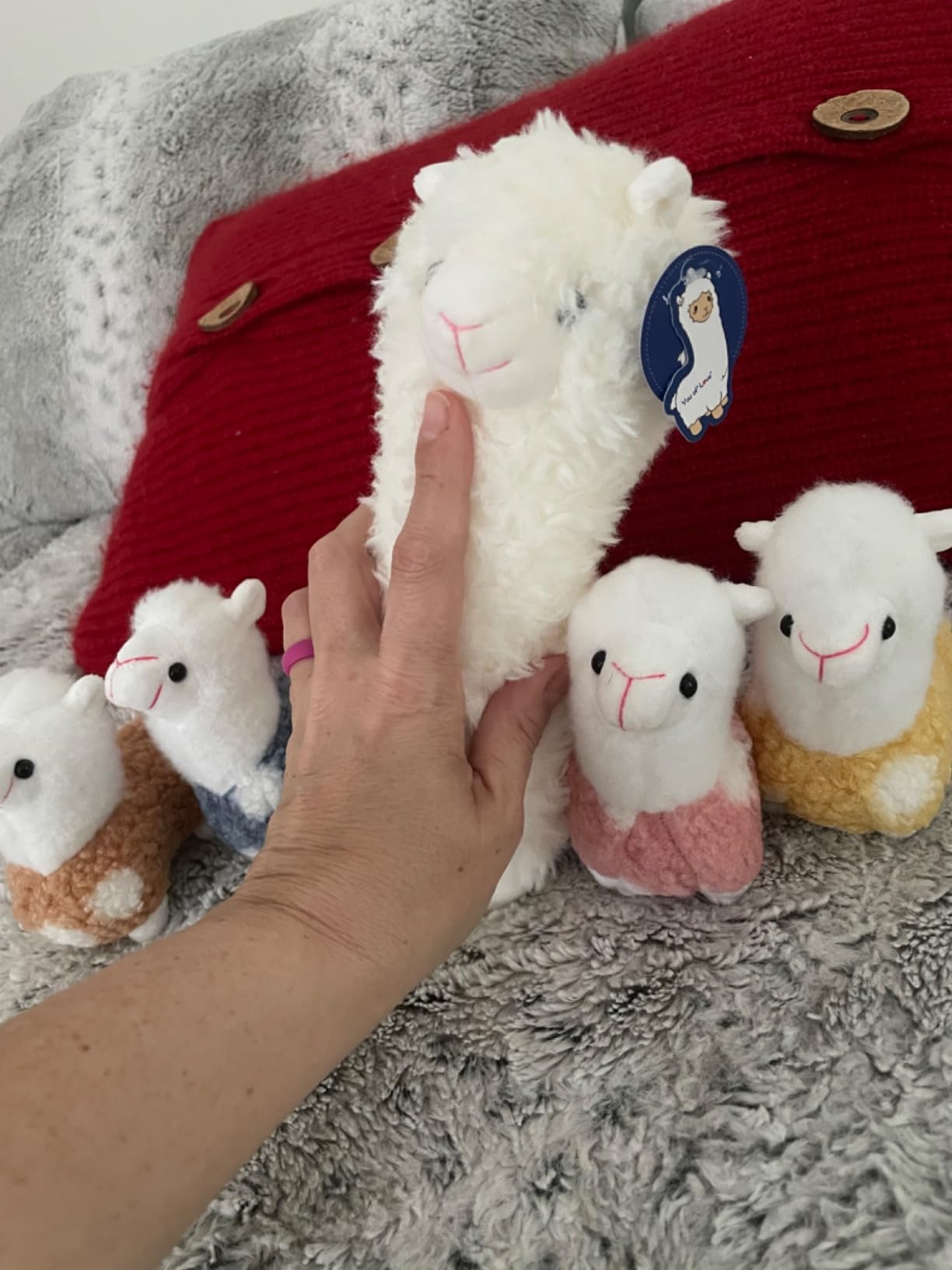 Amazon.com: Civaner Llama Stuffed Animal with 4 Baby Llama Cute Alpaca ...