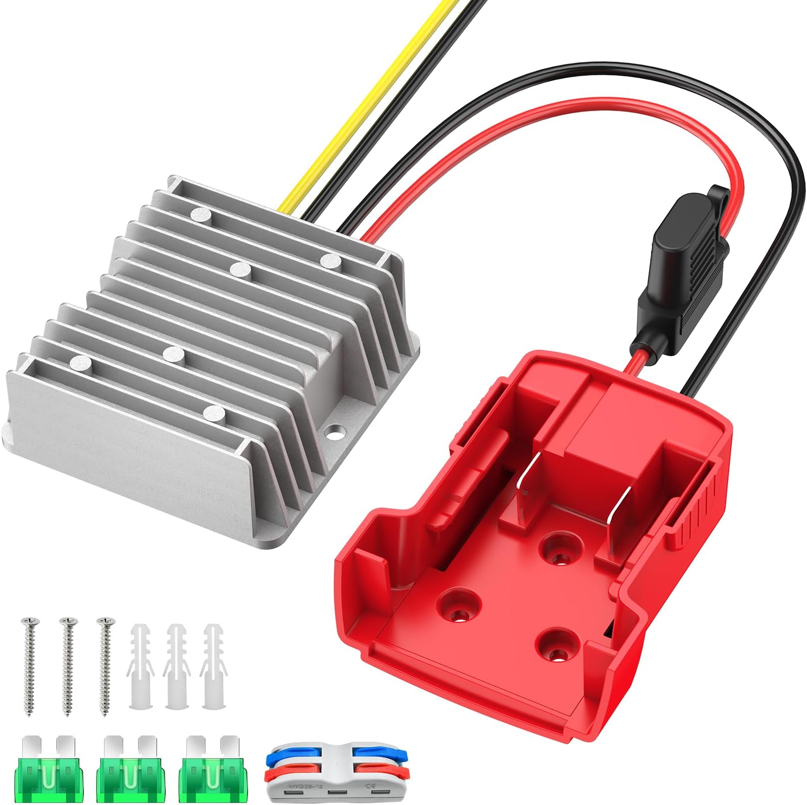 Amazon.com: DC Power Aadpter for Milwaukee M18 Battery 18V to 12V Step ...