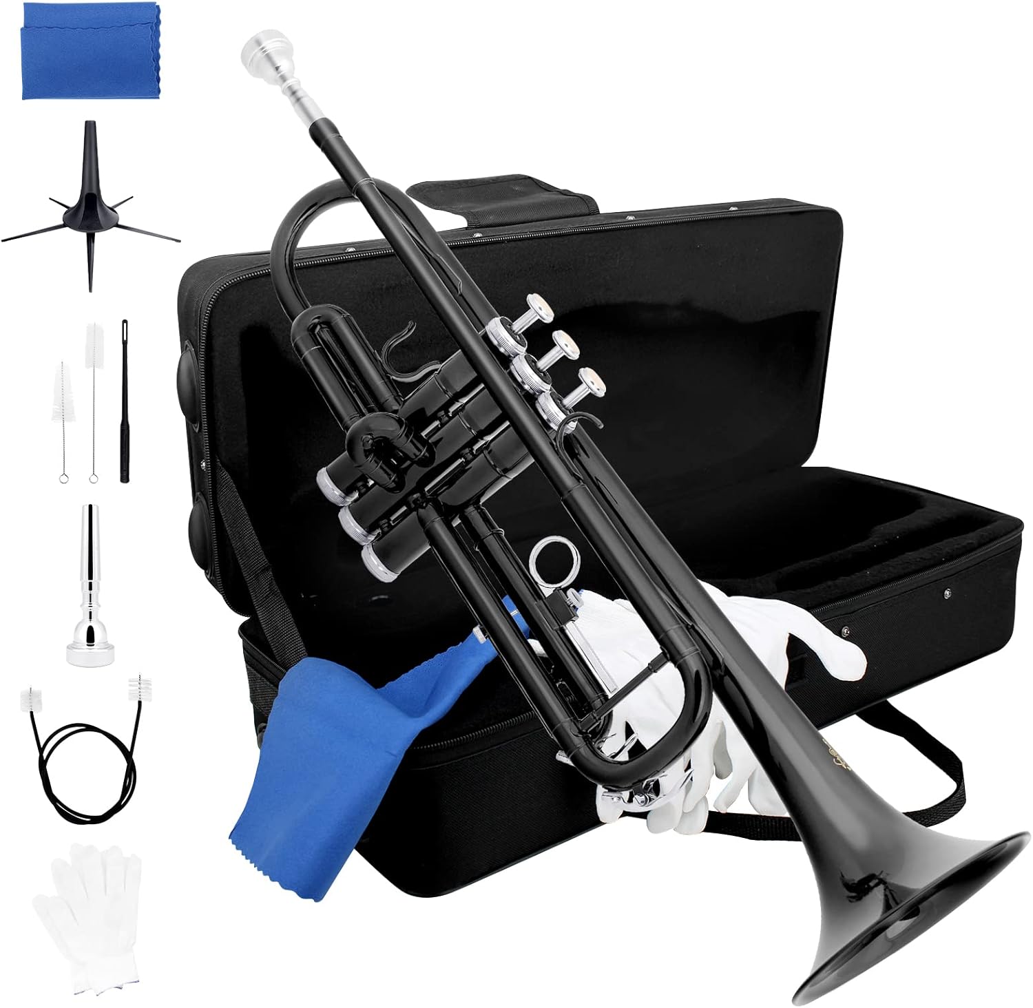 Amazon.com: Brass Bb Trumpet, Trumpet for Beginners, Student Trumpet ...