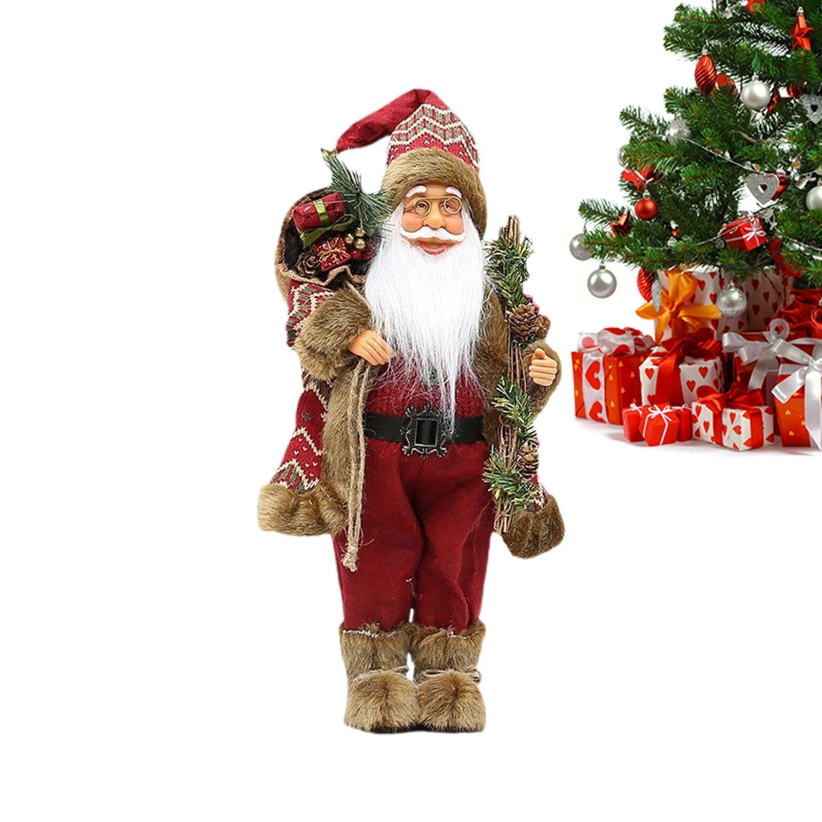 Santa Figures, Santa Statue - 18 Inch Large Standing Christmas Figure ...