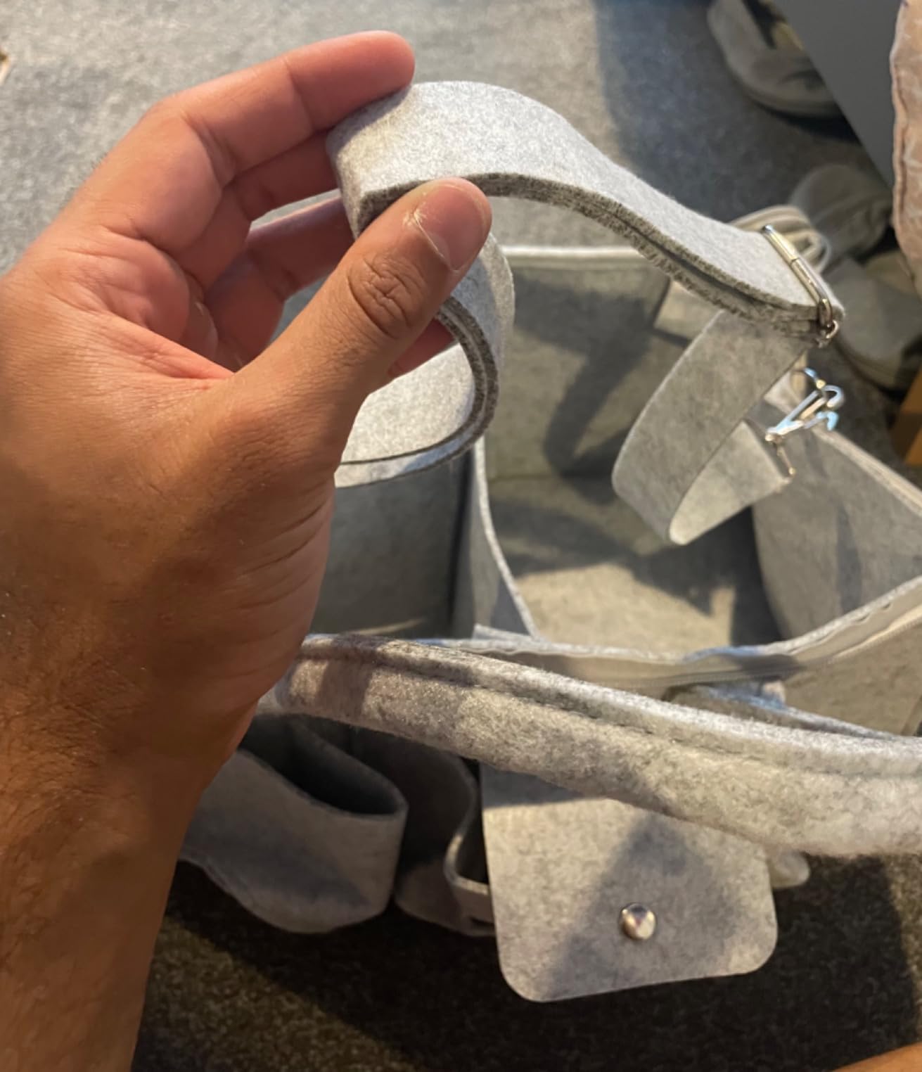 Nappy caddy organiser with zip up cover and shoulder strap | New born ...