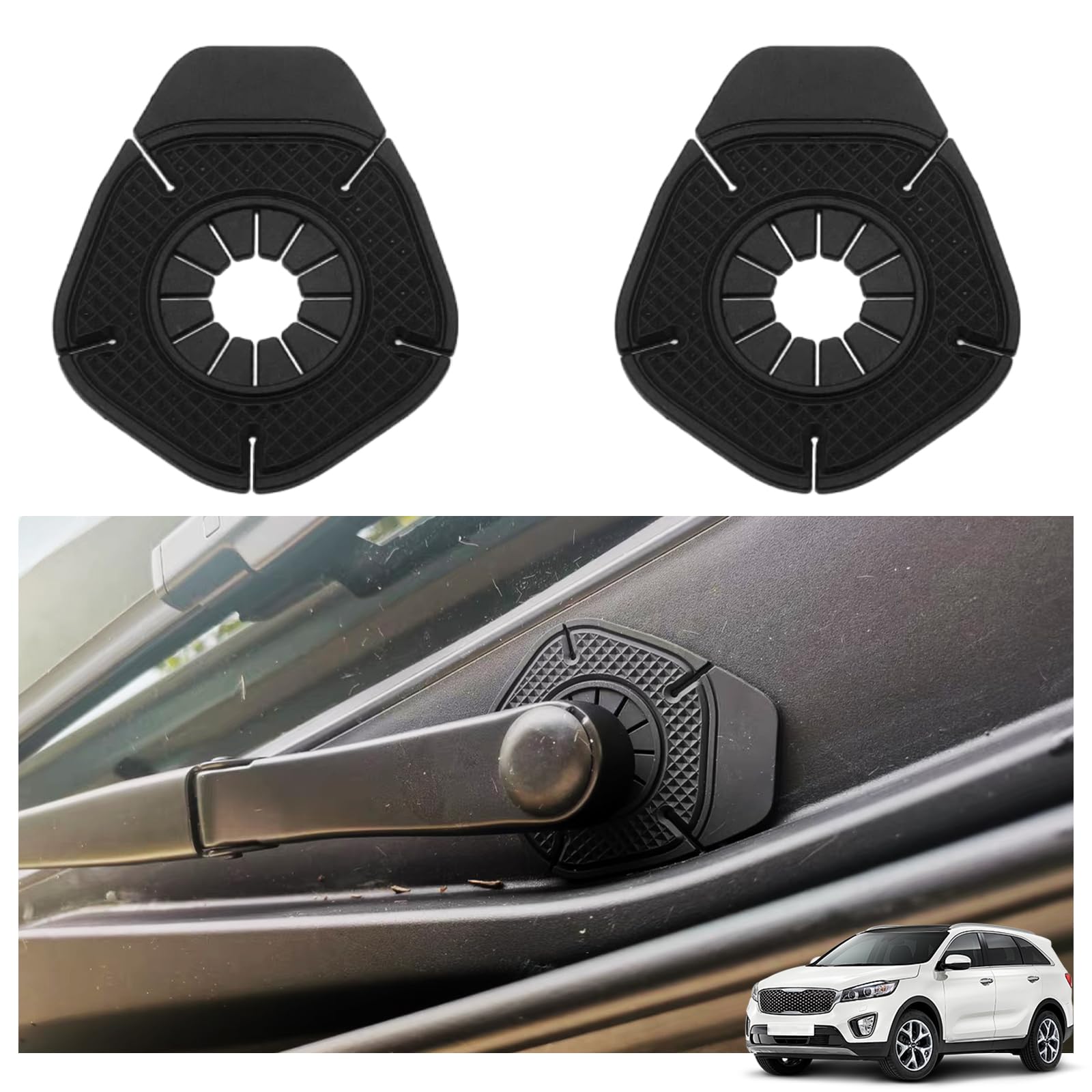 Amazon.com: 2PCS Car Wiper Arm Hole Silicone Protector Pads - Universal ...
