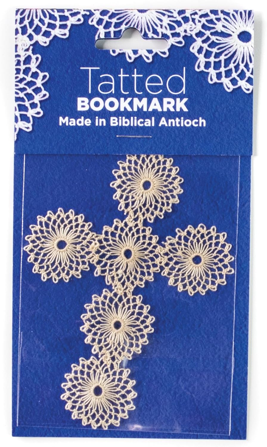 Amazon.com: Crochet Bookmark from Biblical Antioch - Beige Tatted Lace ...