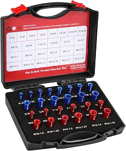 Amazon.com: Nut Measuring Tool, 26Pcs Thread Checker Nut Size Set in ...