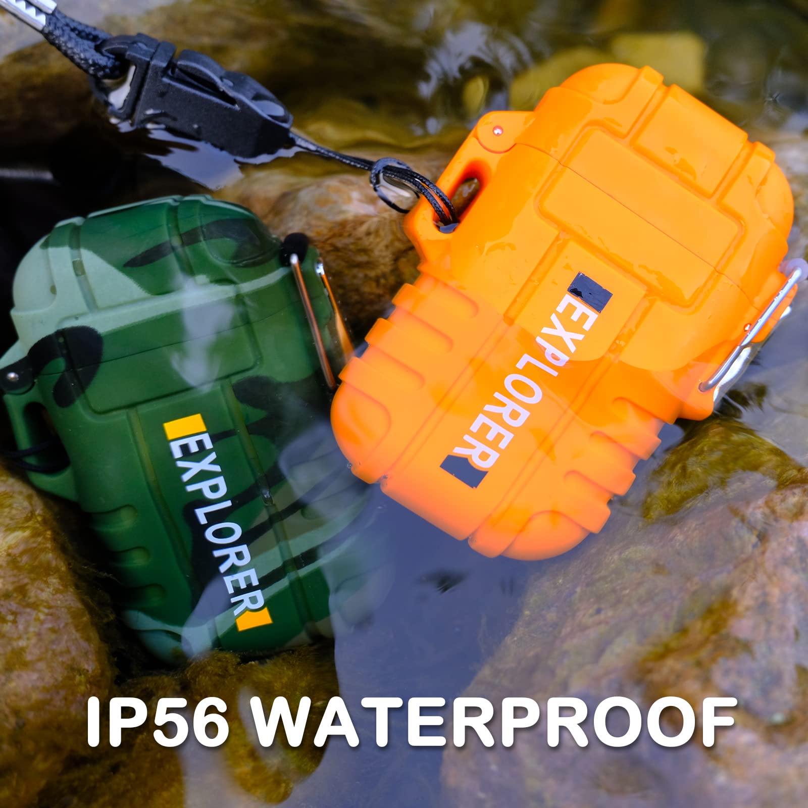 Snapklik.com : 2 Pack Waterproof Outdoor Lighter Plasma Windproof Torch ...