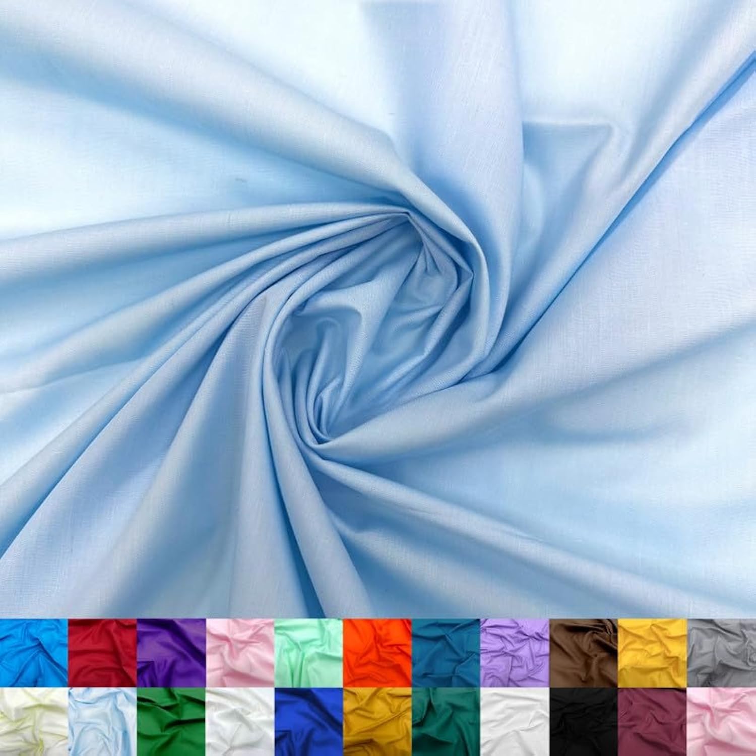 Amazon.com: Ice Fabrics Cotton Polyester Broadcloth Fabric by The Yard ...
