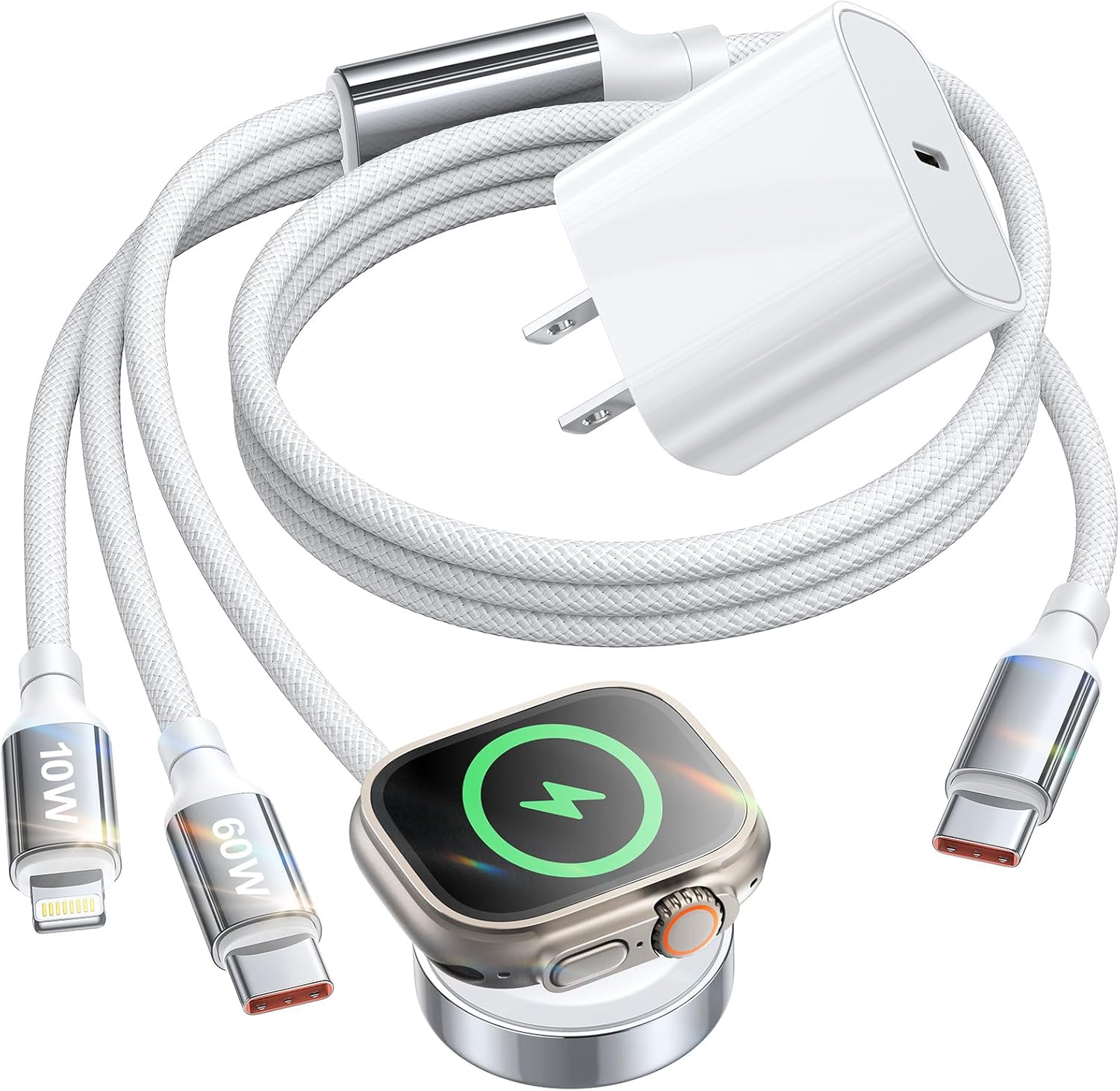 Amazon.com: LISEN 3 in 1 for iPhone 16 Type C Charger Cable, Upgraded ...