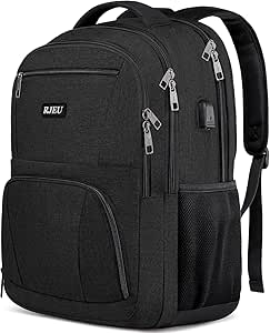 Amazon.com | RJEU School Backpack for Teen Boys & College Students - 17 ...