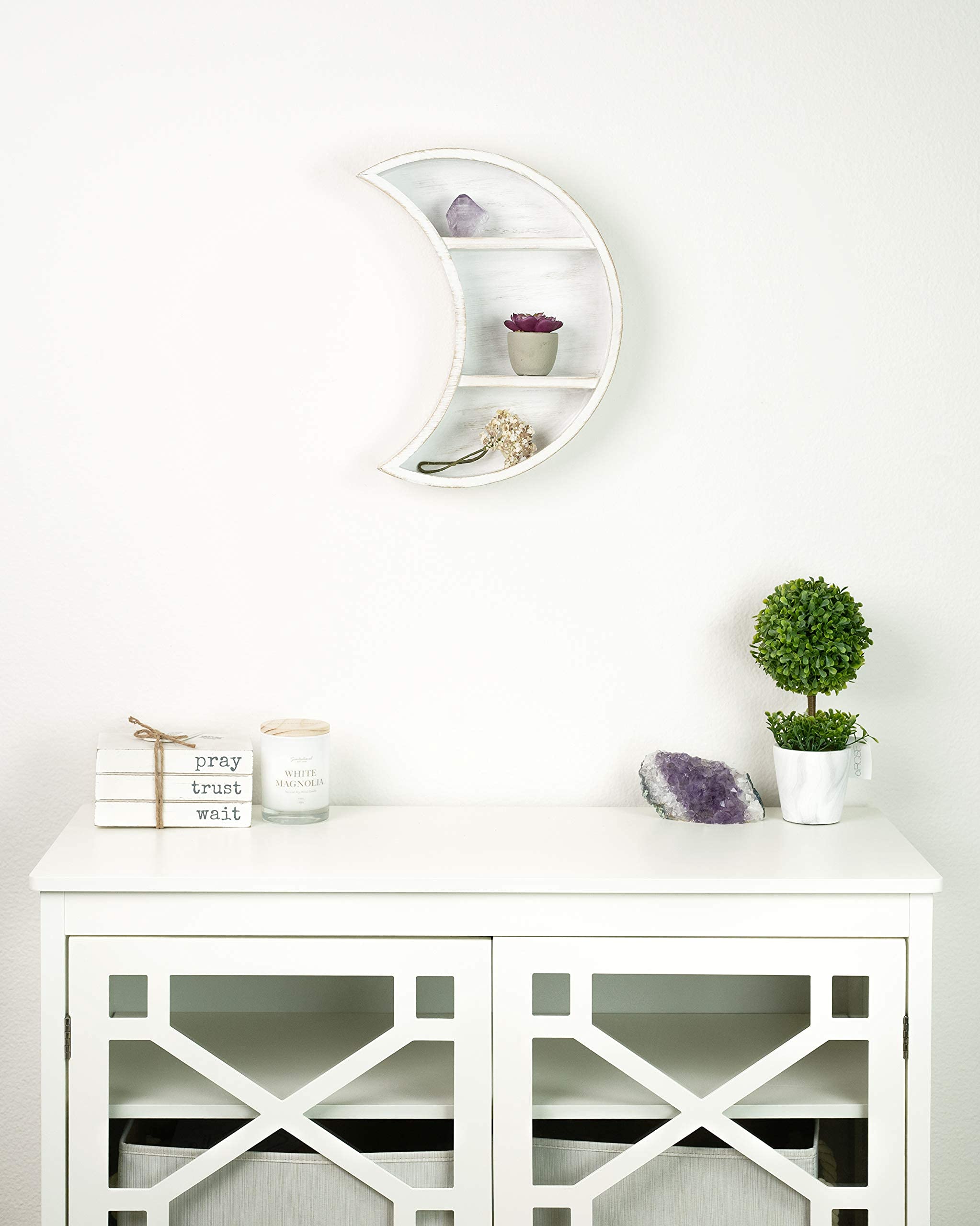 Moon Shelf for Crystals - Crystal Shelf Display and Crystal Holder ...
