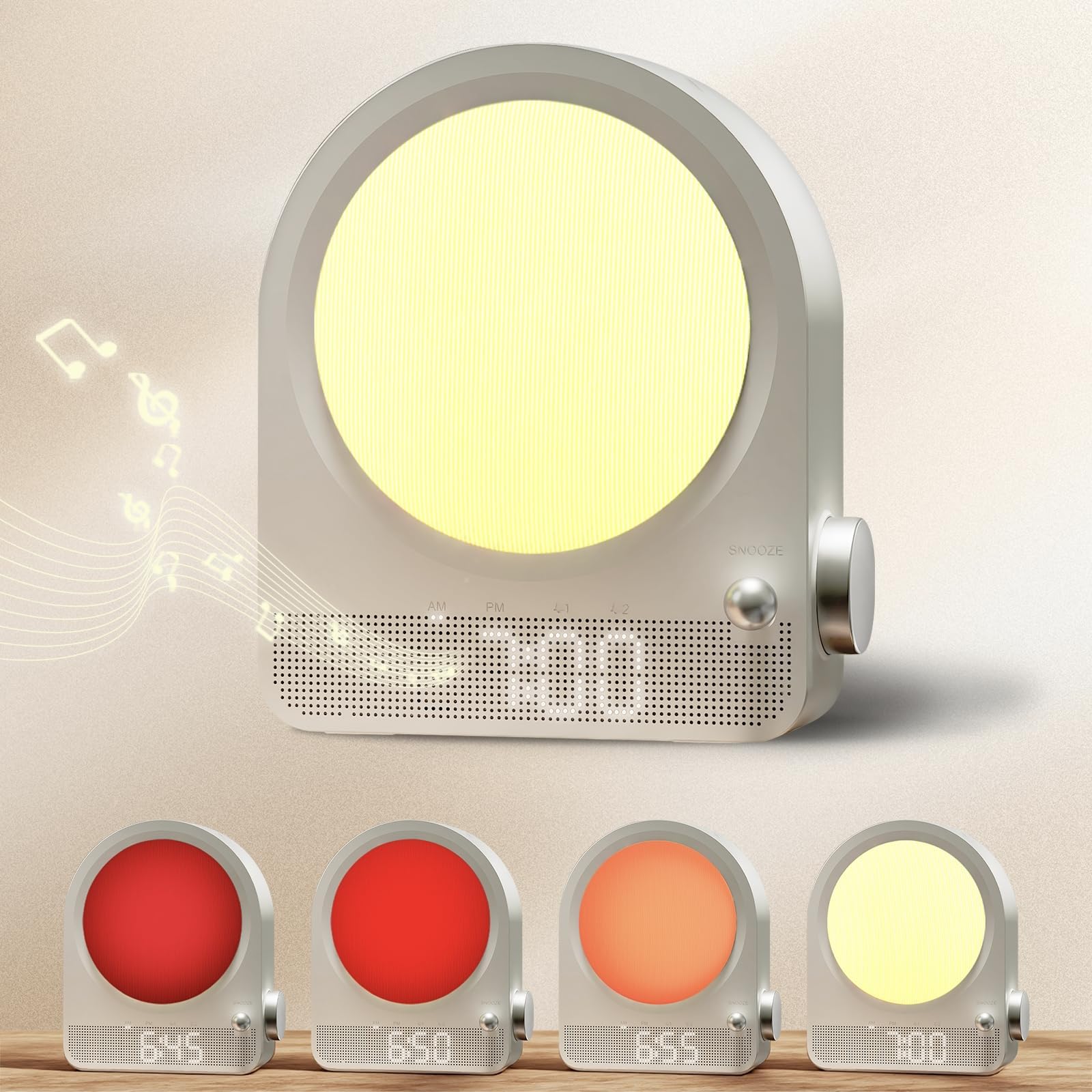 Amazon.com: Vivilumens Sound Machine Alarm Clock, Gentle Sunrise Wake ...