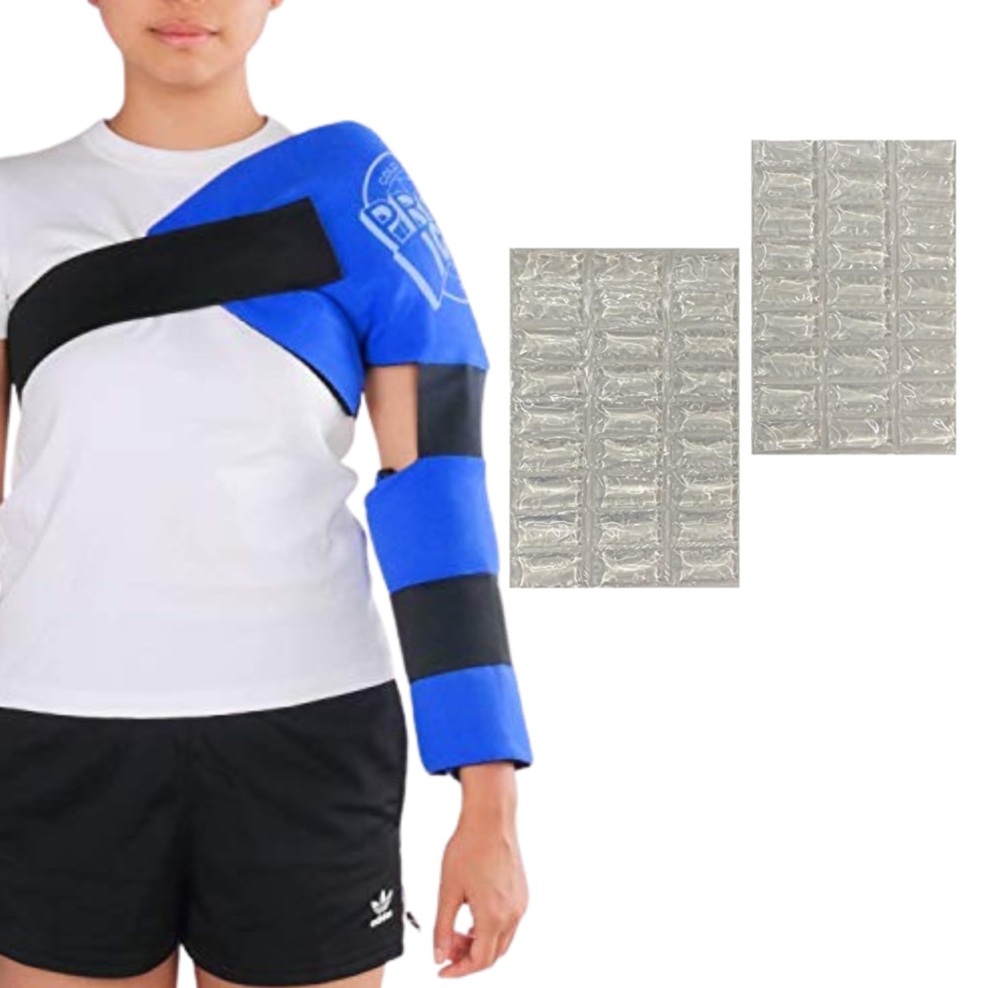 Amazon.com: Pro Ice Shoulder Elbow Arm Ice Pack Wrap + PI-221 Ice ...