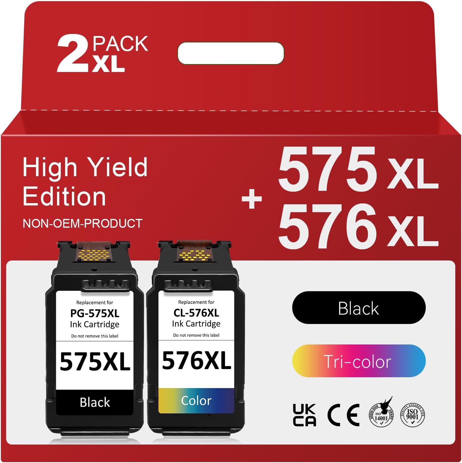 Economink PG-575XL CL-576XL Replacement for Canon 575 576 Ink ...