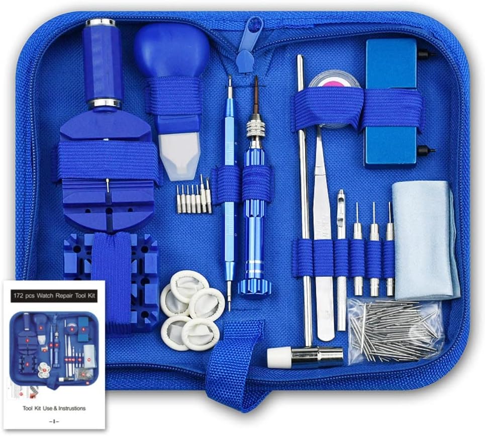 Amazon.com: BHVXW Watch Repair Tool Kit 172Pcs Clock Station Set Can Be ...