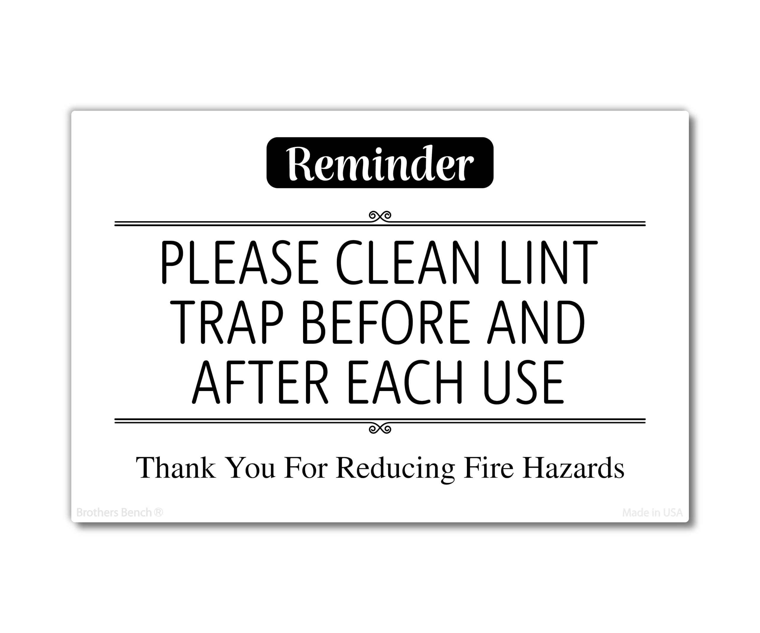 Amazon.com: White Please Clean Lint Trap Magnet, Clean Lint Bin ...