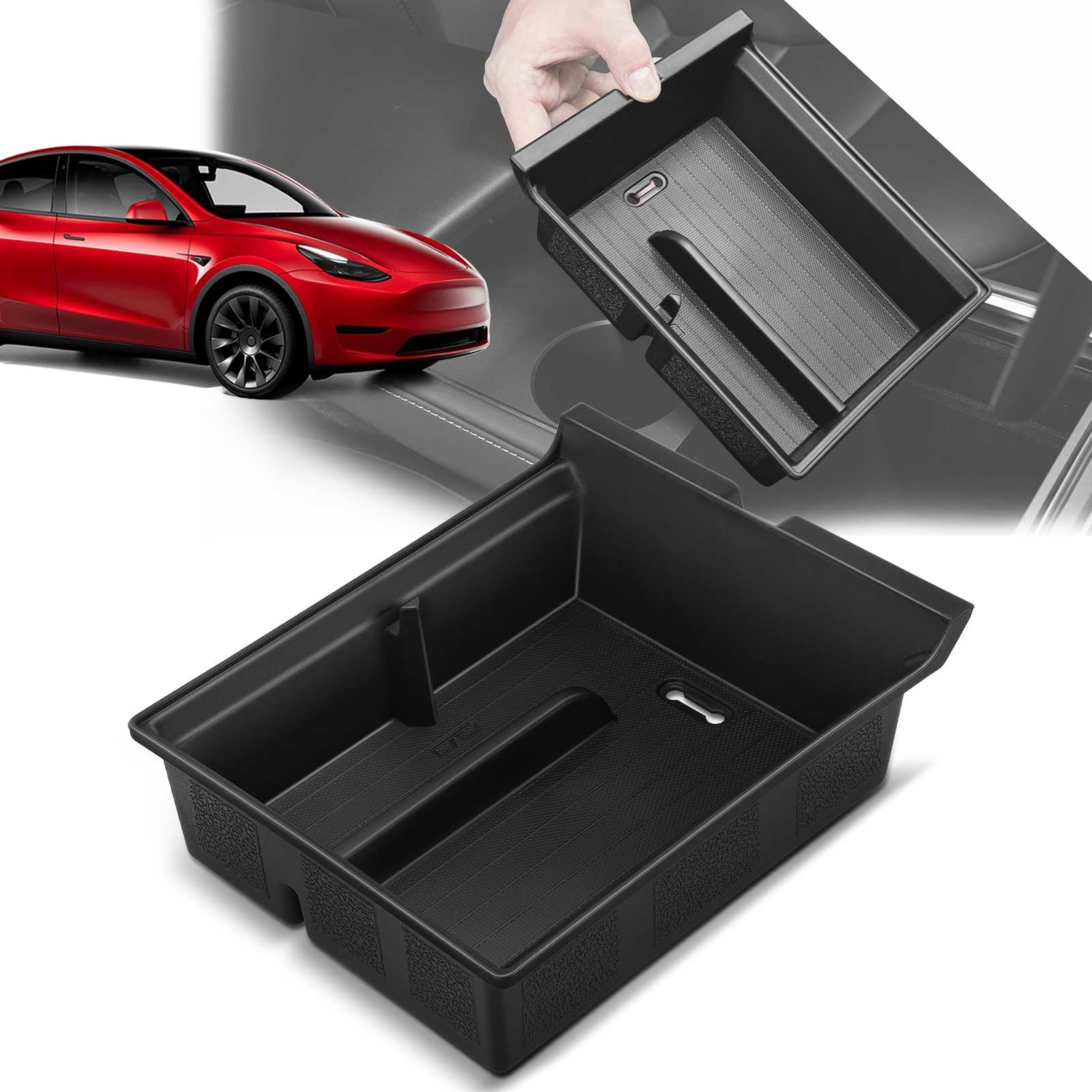Snapklik.com : YHTAUTO Center Console Organizer Tray Fit For Tesla ...