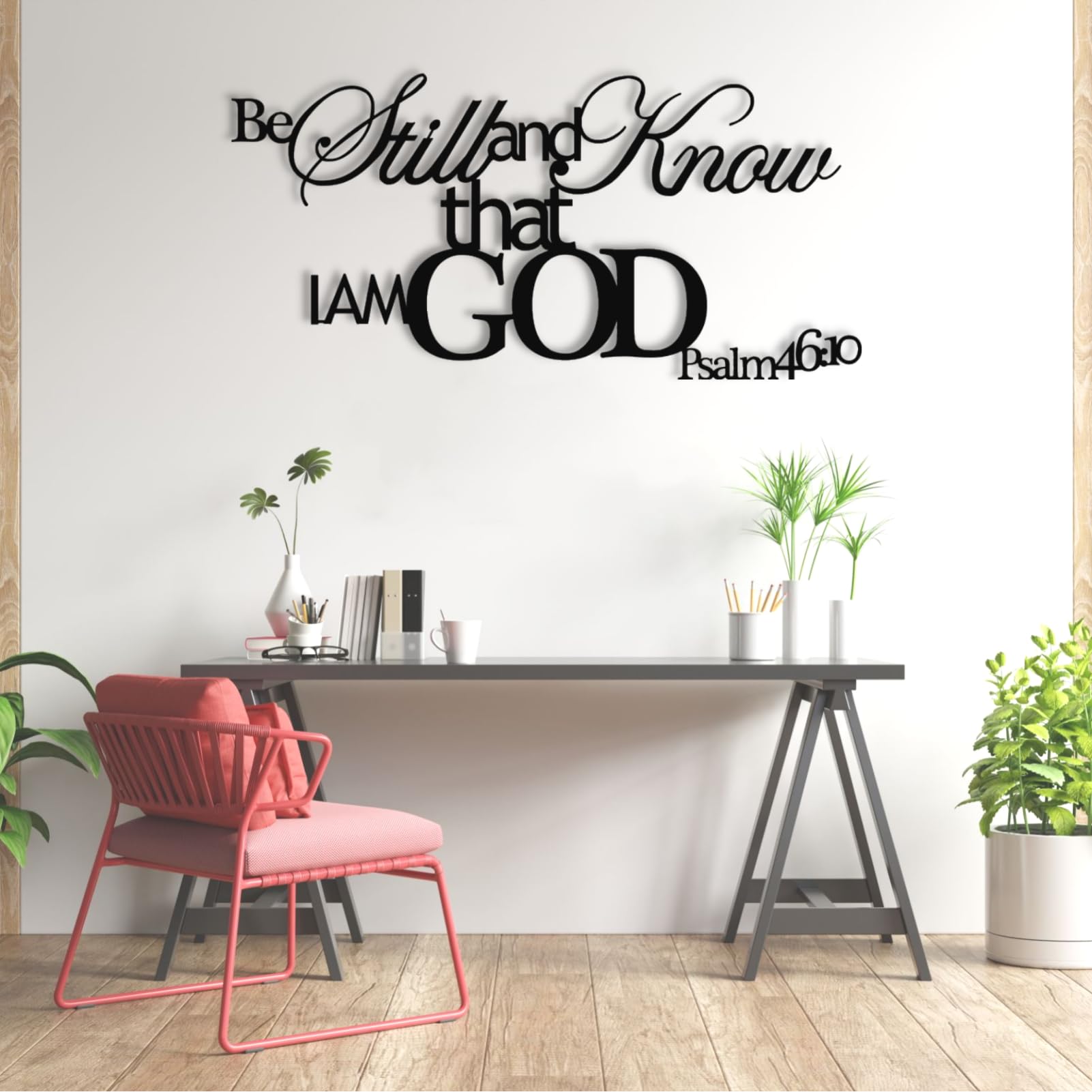 Amazon.com: Psalm 46:10 Metal Bible Verses Wall Decor, Bibleverse Metal ...