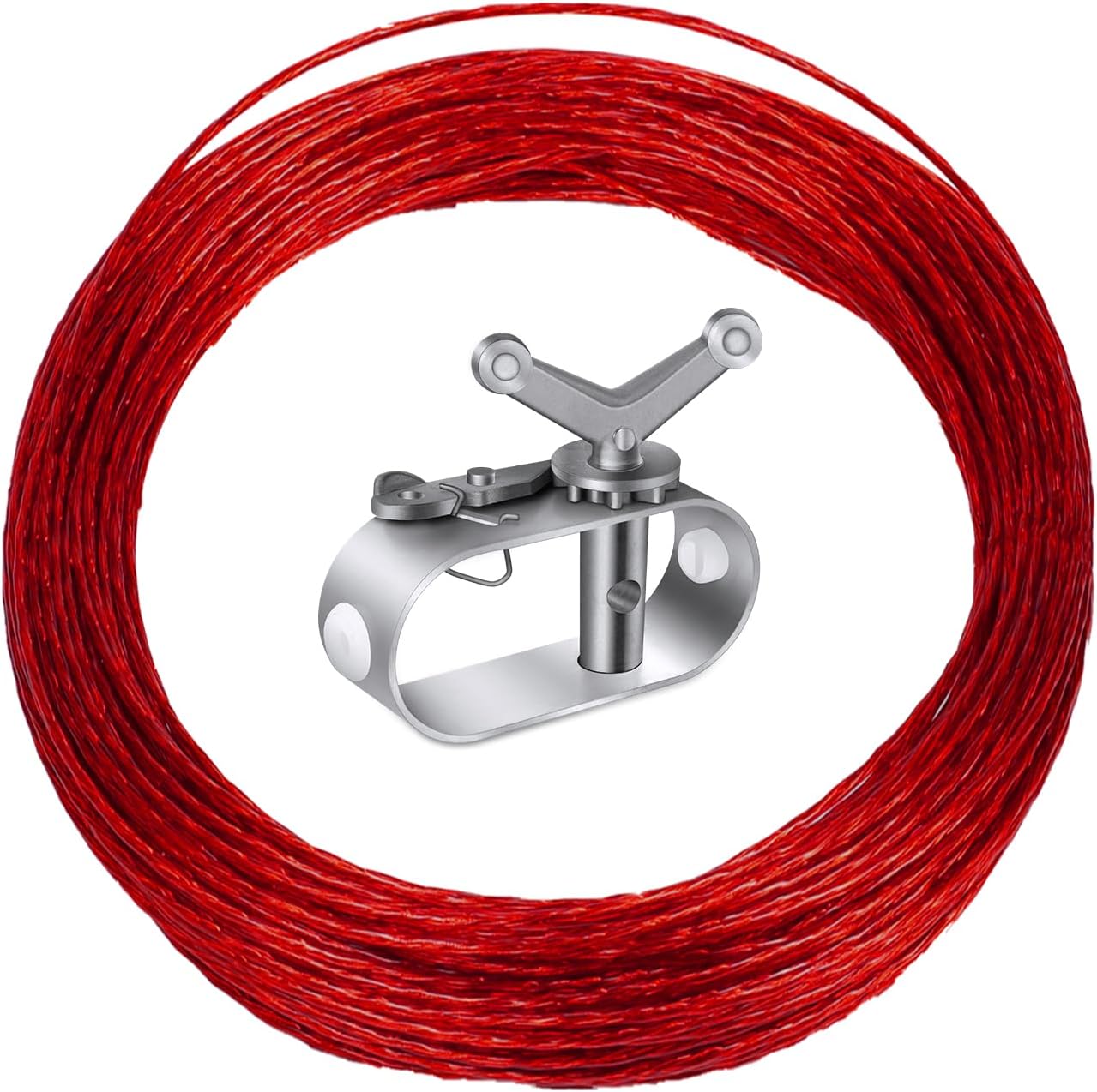 147.6 ft Pool Cover Cable and Ratchet Kit, Pool Cover Cord Line with ...