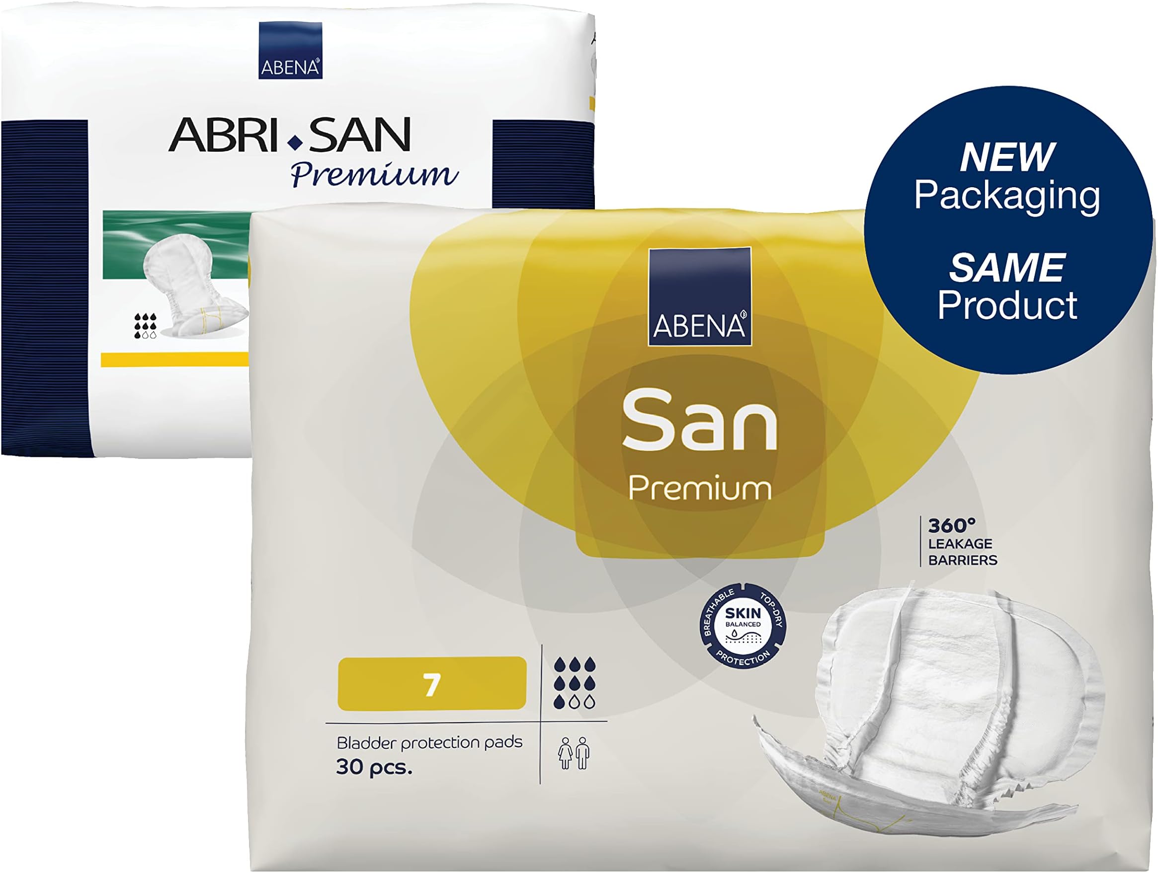 Amazon.com: Abena San Premium Incontinence Pads, Moderate Absorbency ...