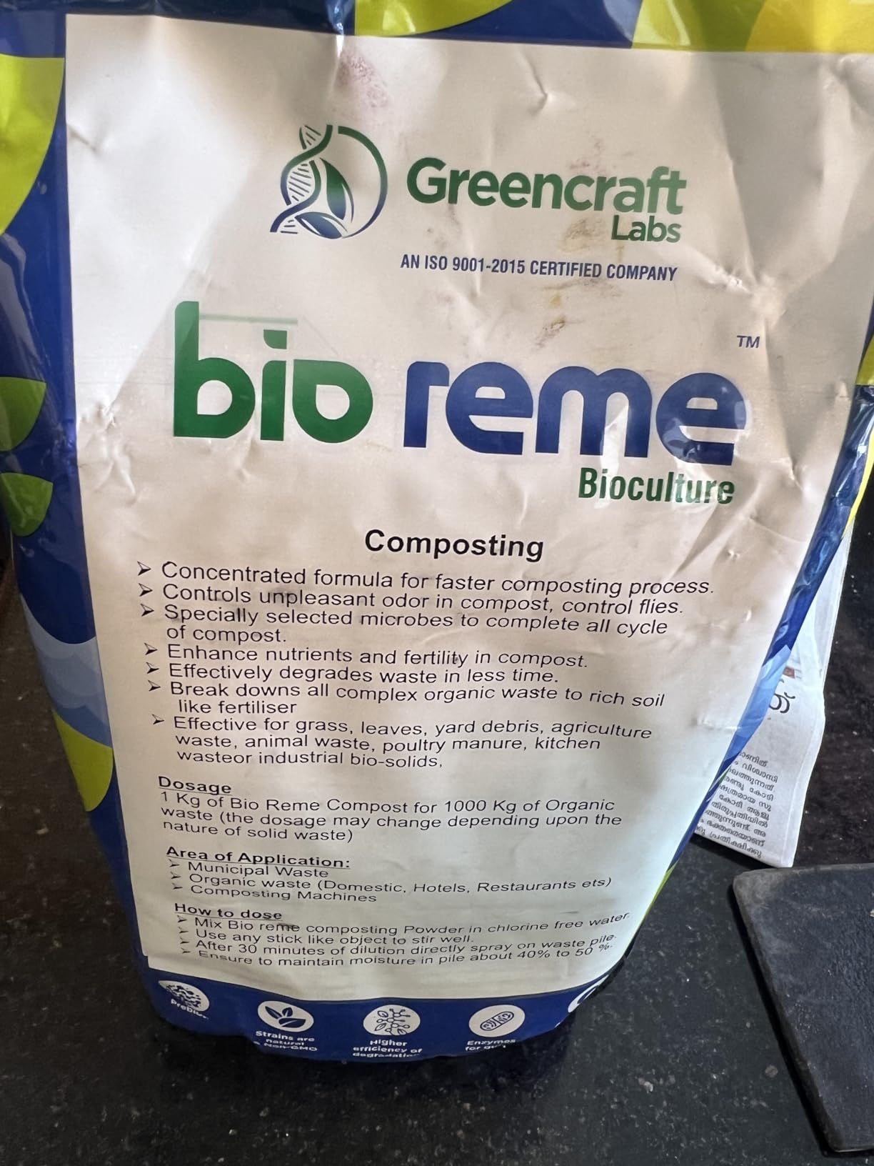 Bio Reme Compost Maker Powder (1kg) - Eco-Friendly Microbes for Faster ...