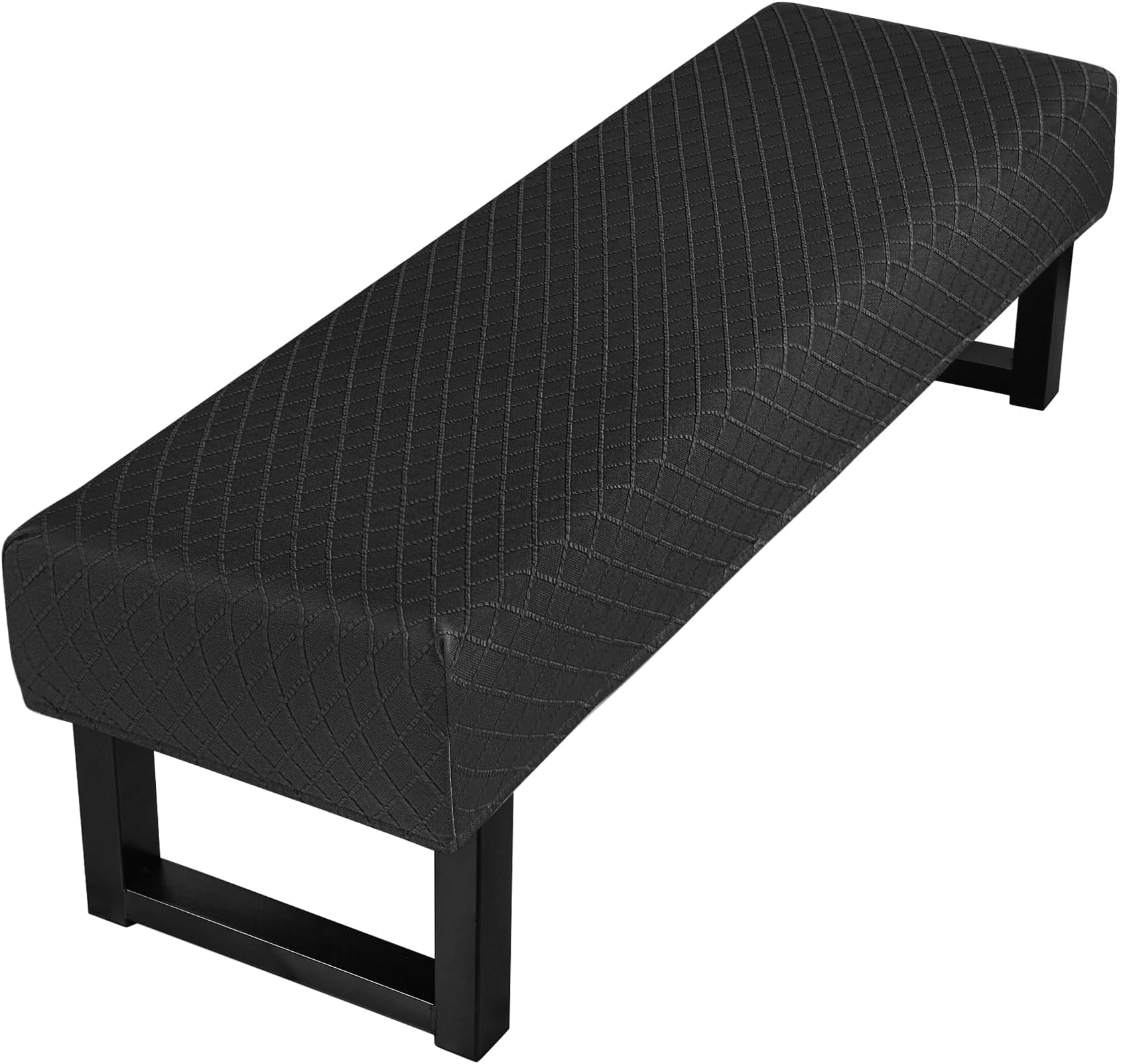 Amazon.com: CALIDAKA PU Leather Bench Cover Elastic Soft Stretch Bench ...