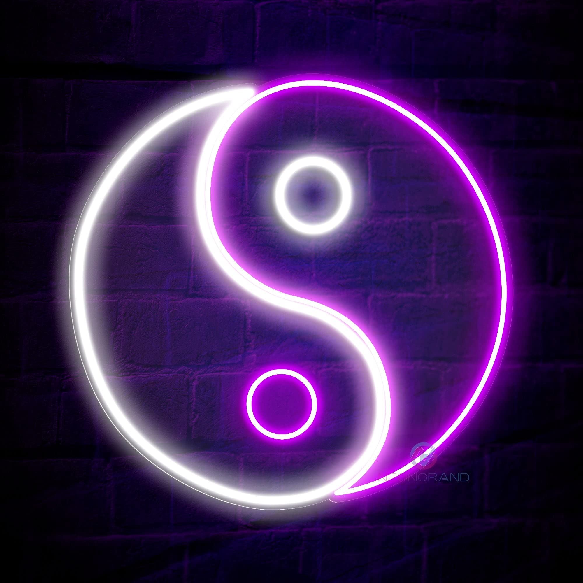 Amazon.com : Yin Yang Neon Sign, Yin Yang Led Sign, Japanese Neon Sign ...