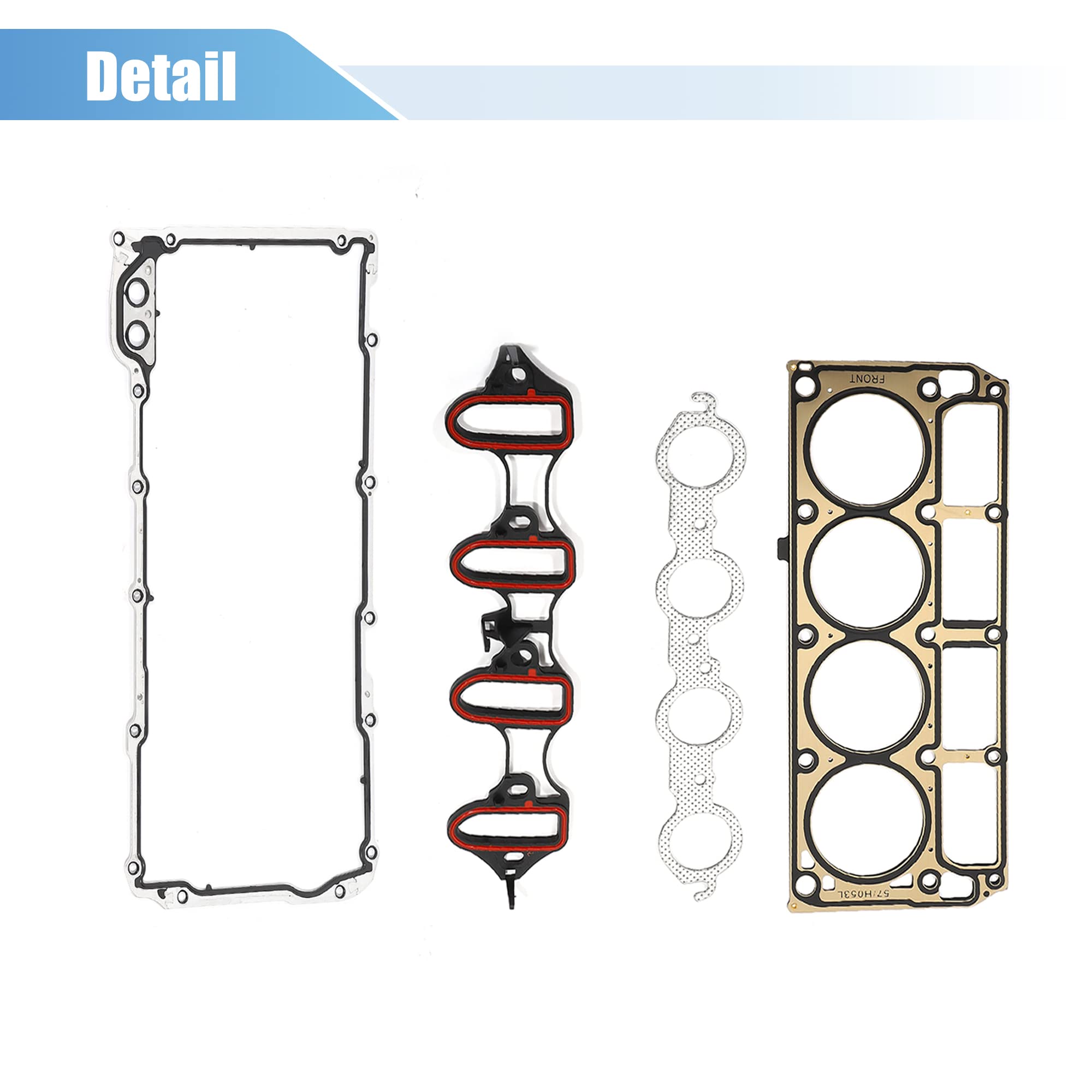 X AUTOHAUX Engine Cylinder Head Gasket Set CS9284 HS9292PT-1 for Chevy ...